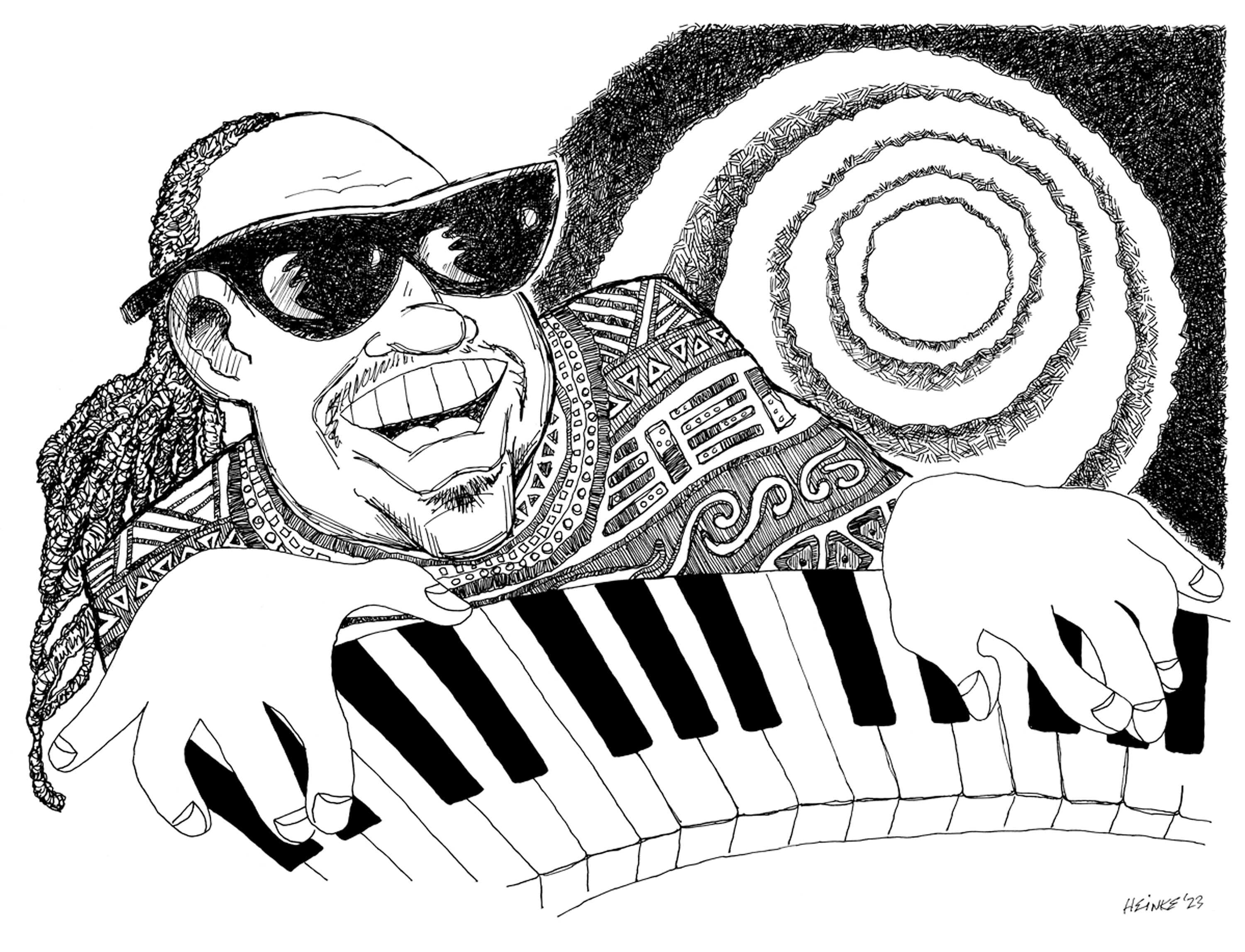 Stevie Wonder Illustration, Limited Print on Archival Acid-free Paper ...
