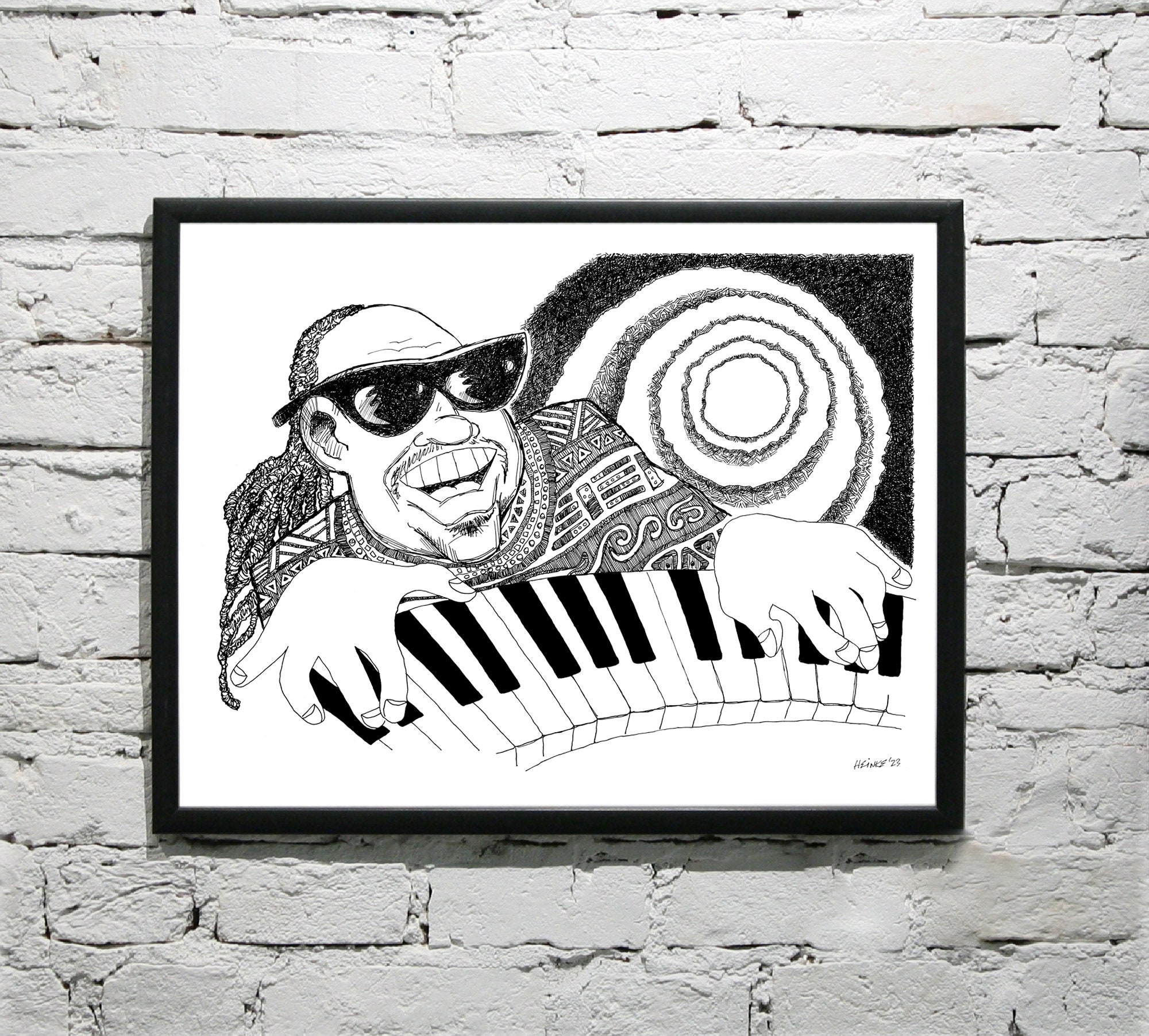 Stevie Wonder Illustration, Limited Print on Archival Acid-free Paper ...