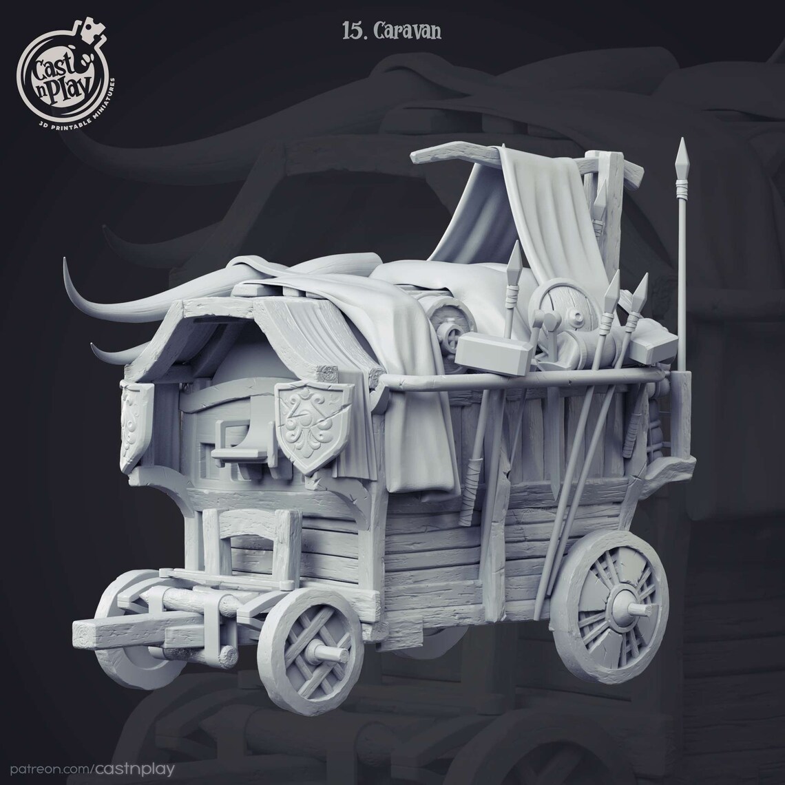 Medieval Caravan Cast N Play 3D Printed Gaming Miniatures - Etsy