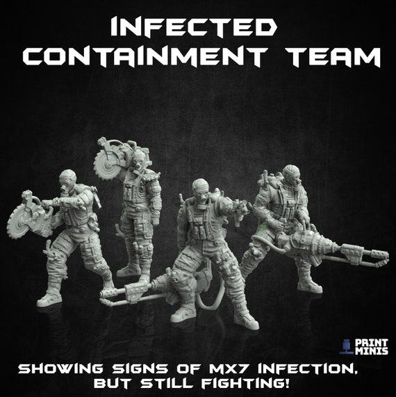 Infected Containment Team Print Minis Outbreak in a Lab 3D - Etsy UK