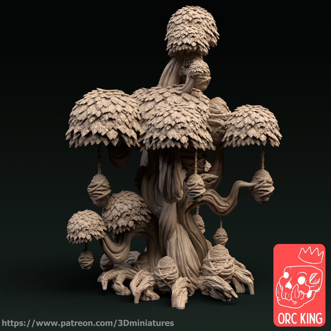 Poison Tree, Orc King 3D Printed Gaming Miniatures - Etsy