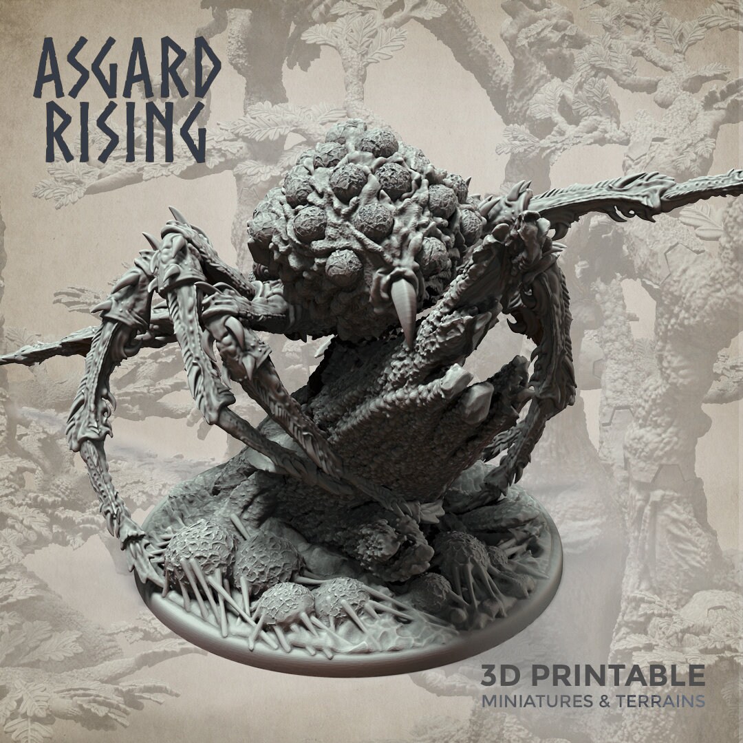 Giant Nightmare Spider modular Asgard Rising 3D Printed - Etsy