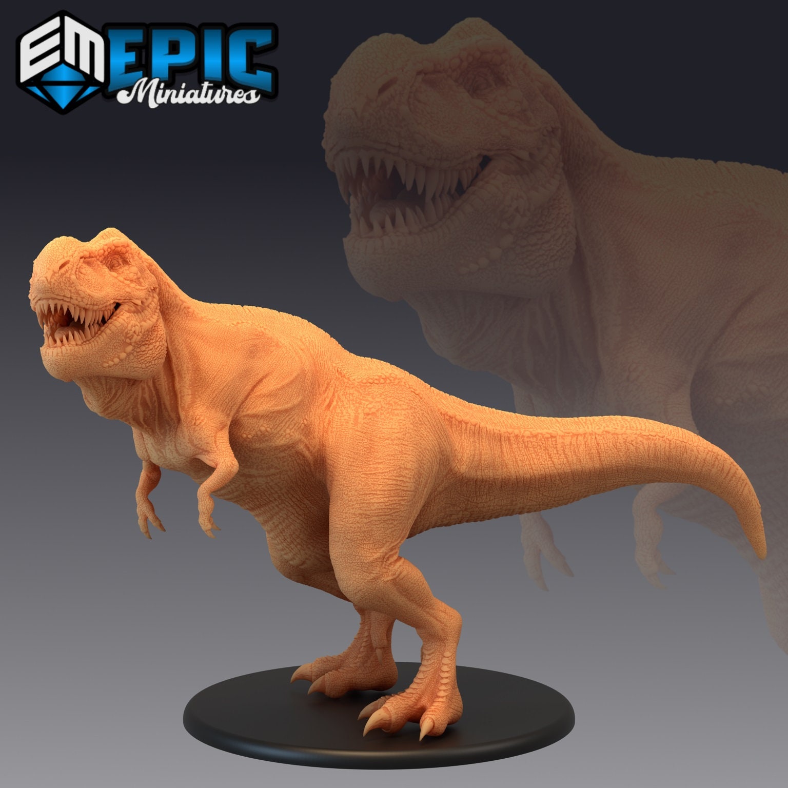 Huge T-rex & Armored T-rex Epic Minis Lost Paradise 3D - Etsy UK