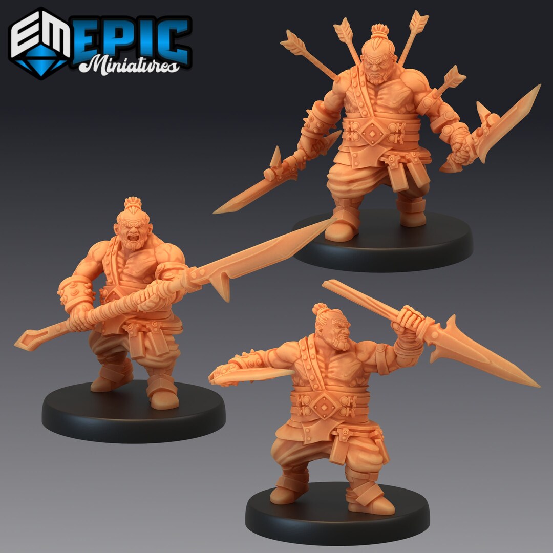 Bulky Dwarf Epic Minis Dwarven Mines 3D Printed Gaming - Etsy