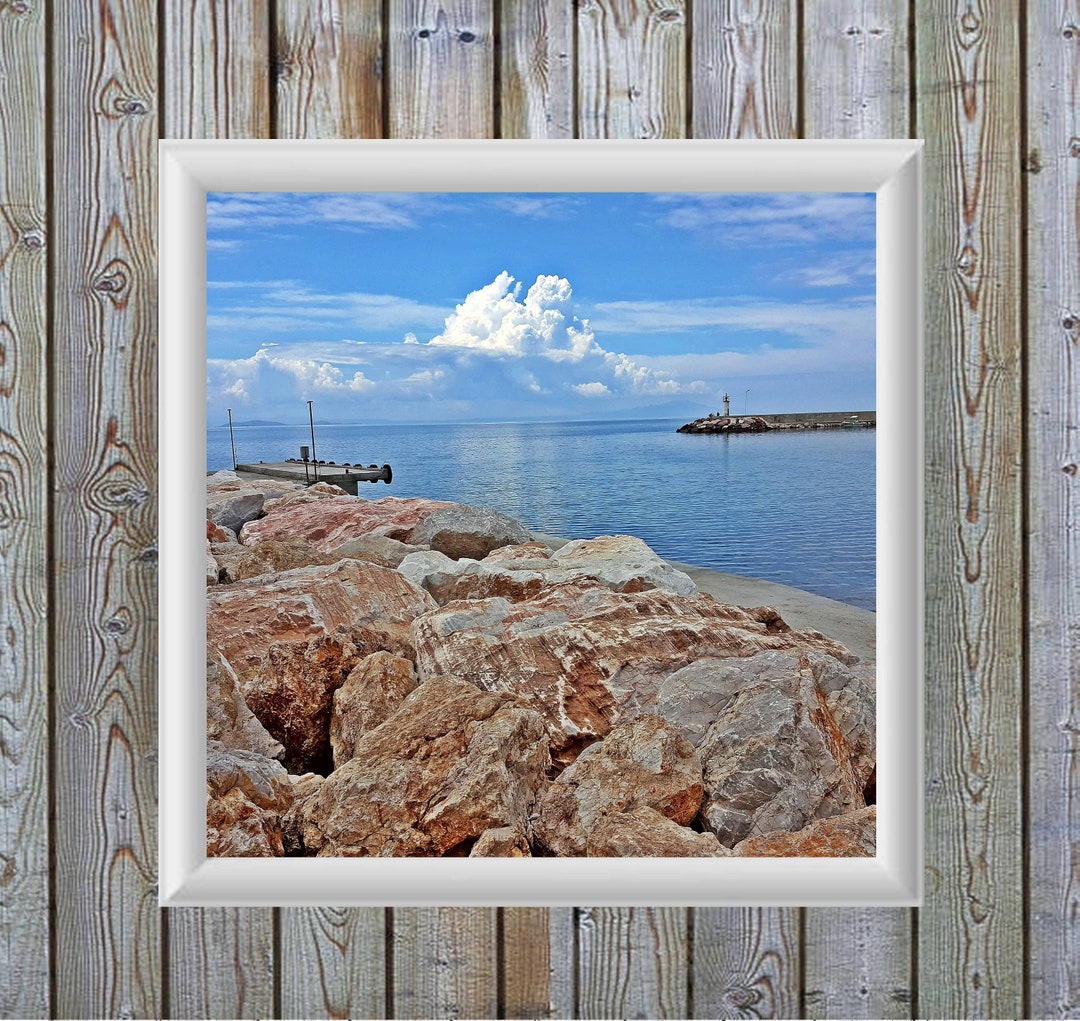 Instant Download,square Prints,caostal Beach Art Print,nautical Wall ...