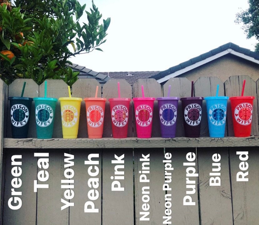 Prison Wife Personalized Custom 24 Oz Cold Cup. | Etsy