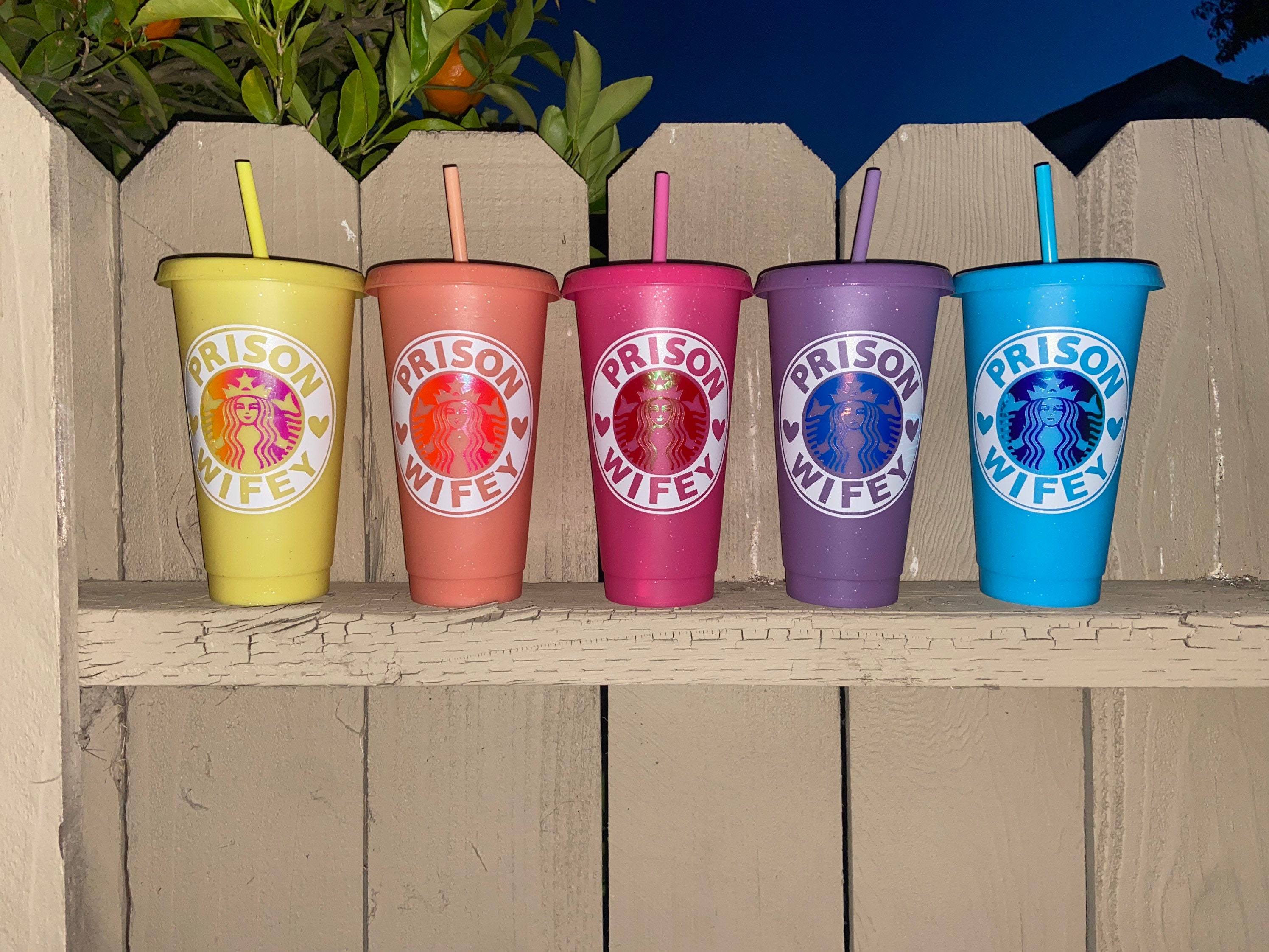 Prison Wife Personalized Custom 24 Oz Cold Cup. - Etsy