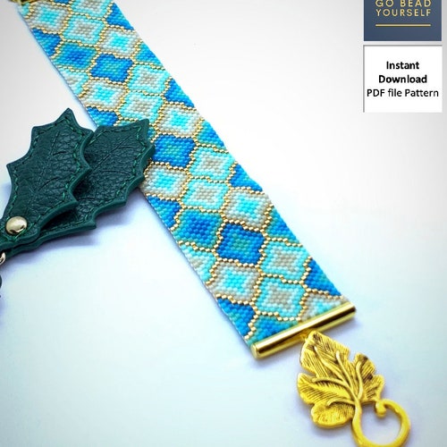 Peyote Stitch Beading Bracelet Pattern Tutorial Odd Count - Etsy