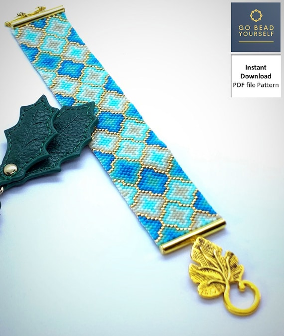 Mosaics Odd Count Peyote Stitch Bracelet Pattern not a - Etsy