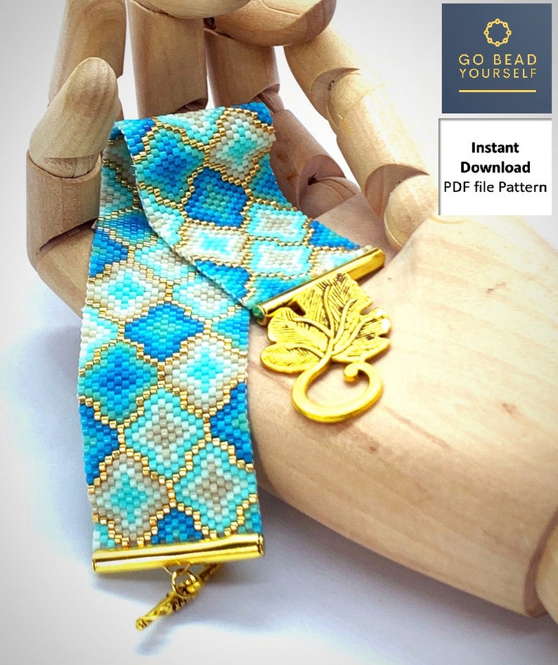 Mosaics Odd Count Peyote Stitch Bracelet Pattern not a - Etsy