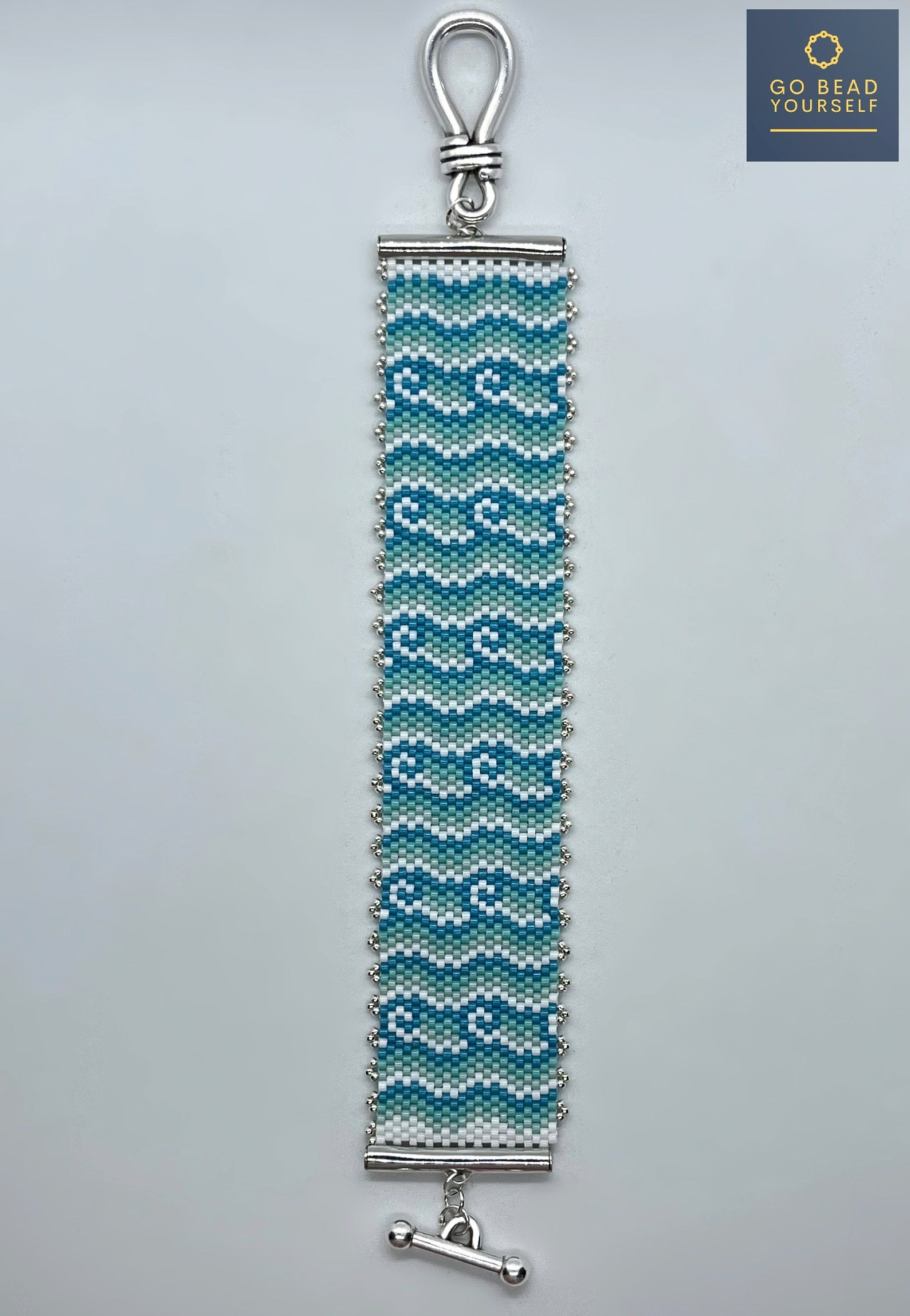Agitated Sea - Even Count Peyote Stitch Bracelet Pattern (not a ...