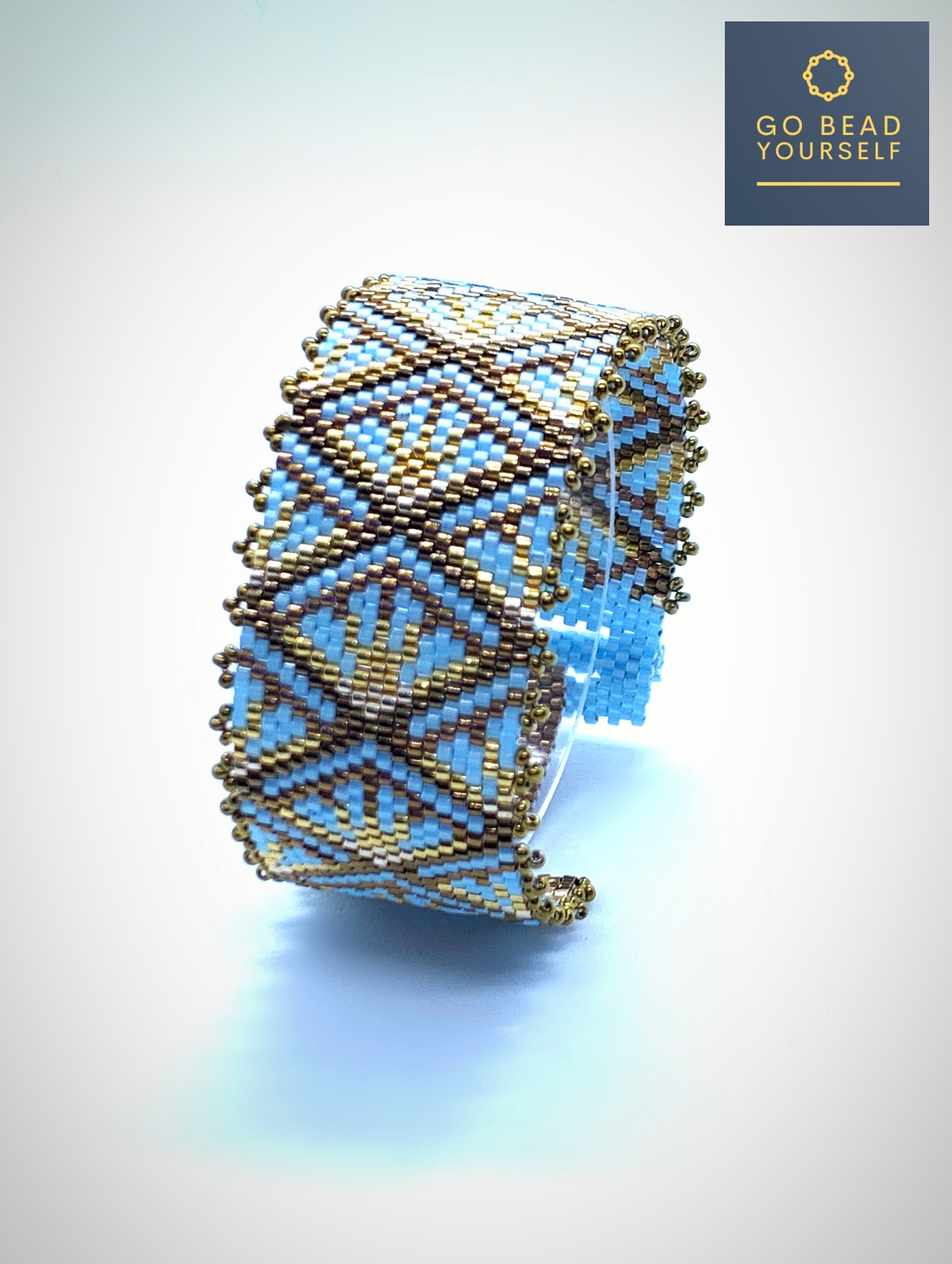 Glitz & Glam Odd Count Peyote Stitch Bracelet Pattern | Etsy