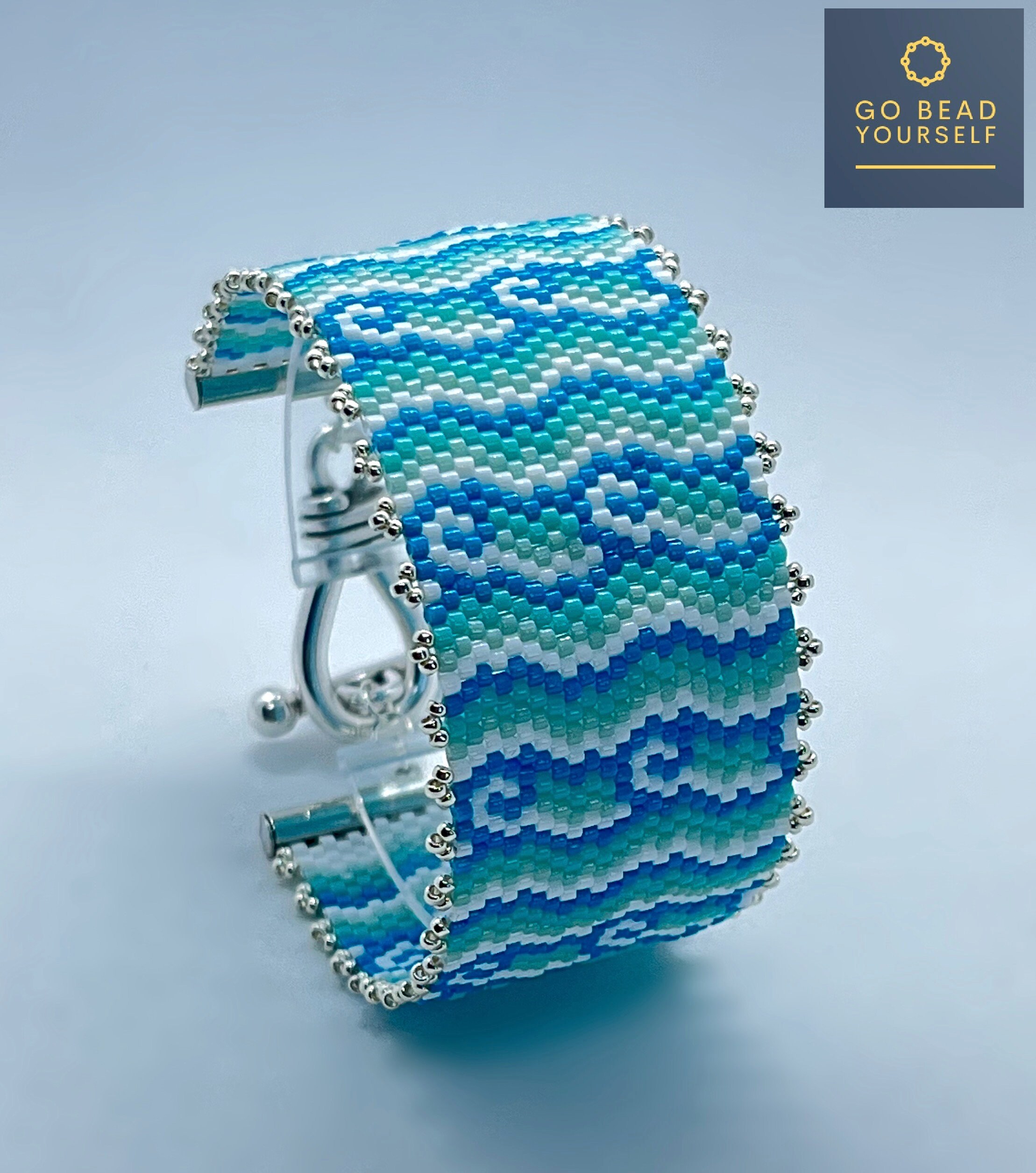 Agitated Sea - Even Count Peyote Stitch Bracelet Pattern (not a ...