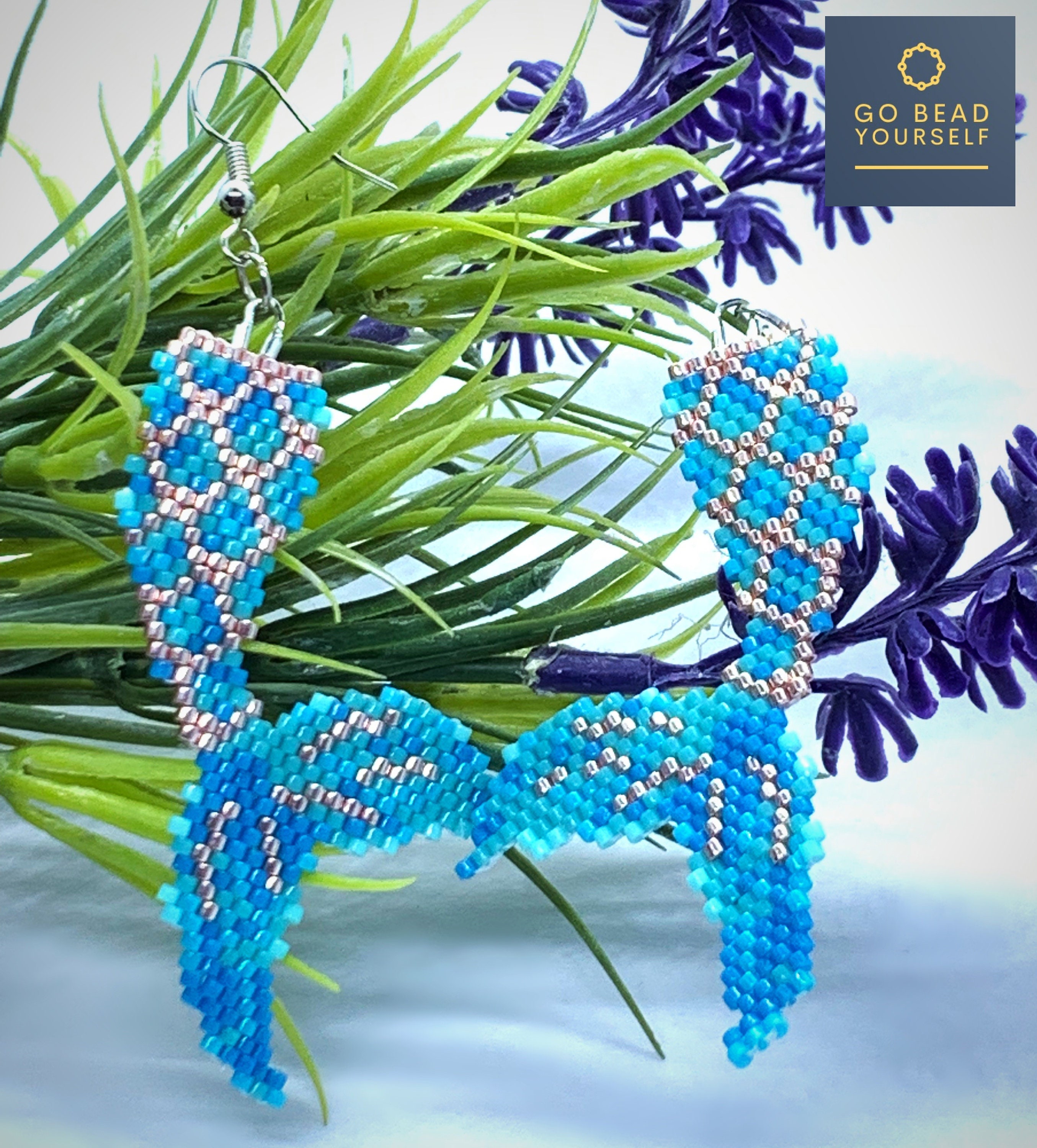 Mermaid Tail - Brick Stitch Earrings Pattern (not Physical Earrings) - Etsy