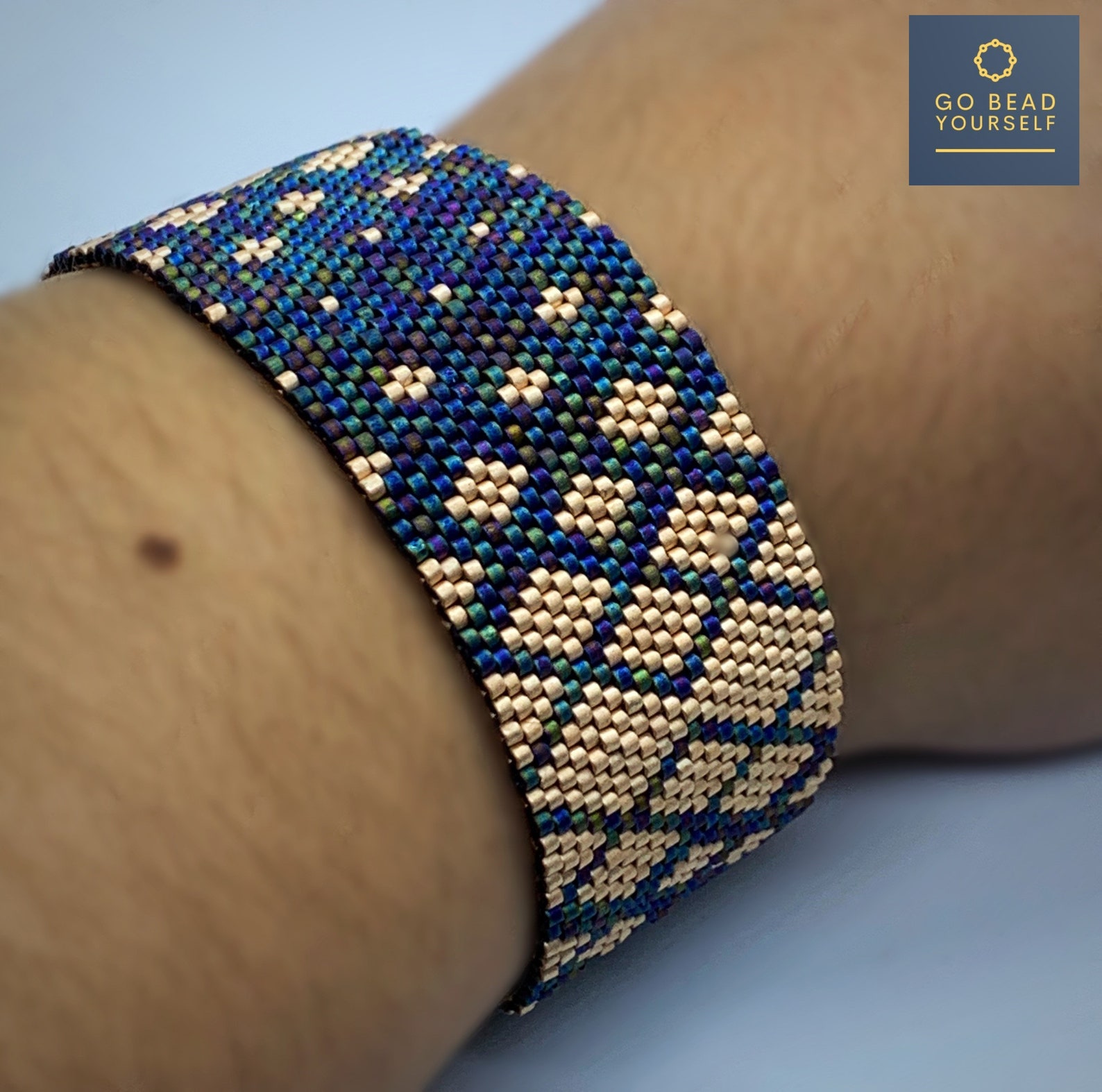 Dissolving Diamonds Odd Count Peyote Stitch Bracelet Pattern - Etsy