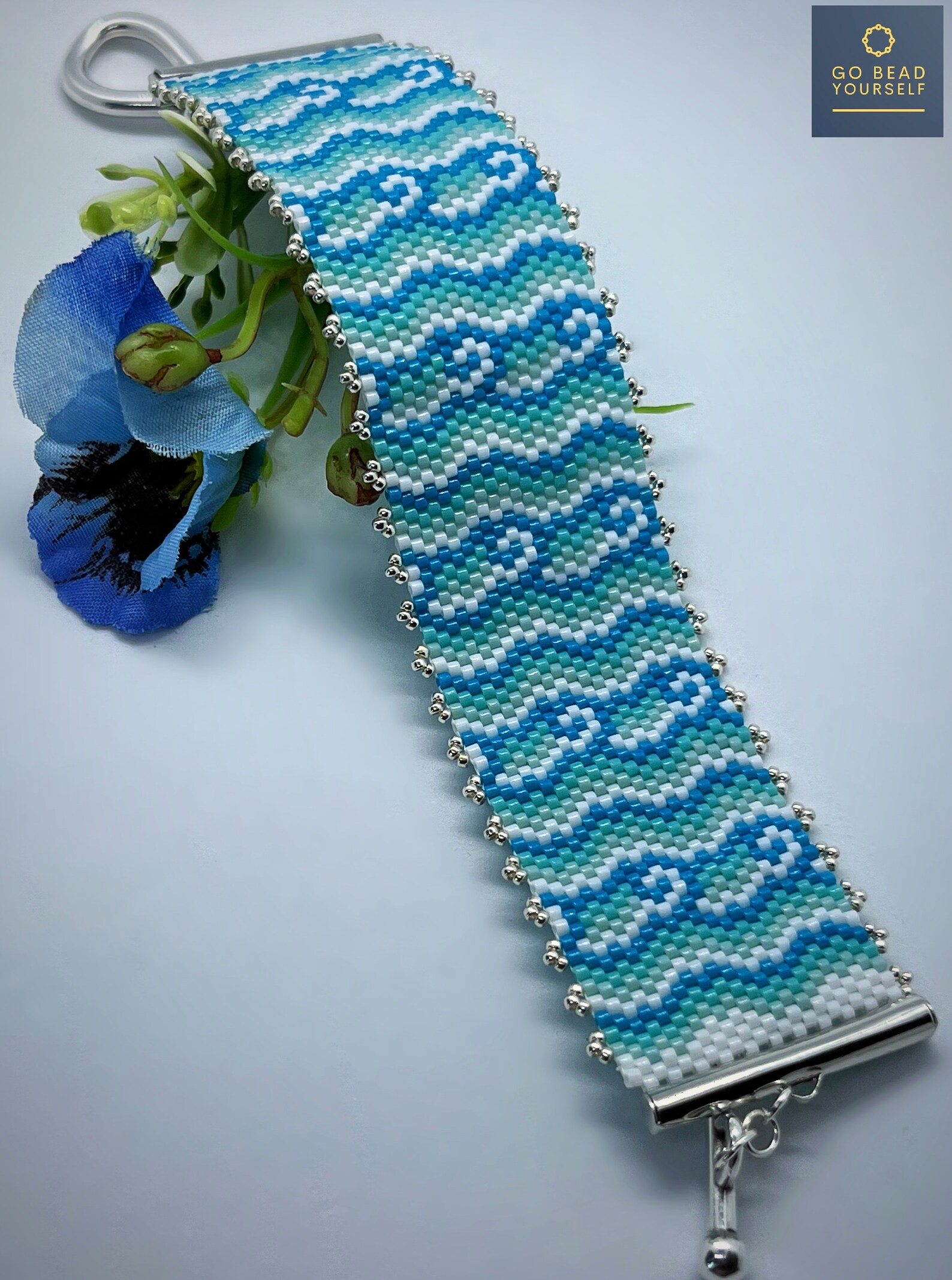 Agitated Sea - Even Count Peyote Stitch Bracelet Pattern (not a ...