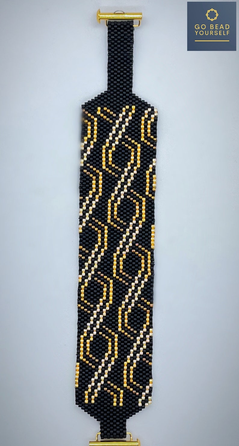 Golden Twists Even Count Peyote Stitch Bracelet not a - Etsy