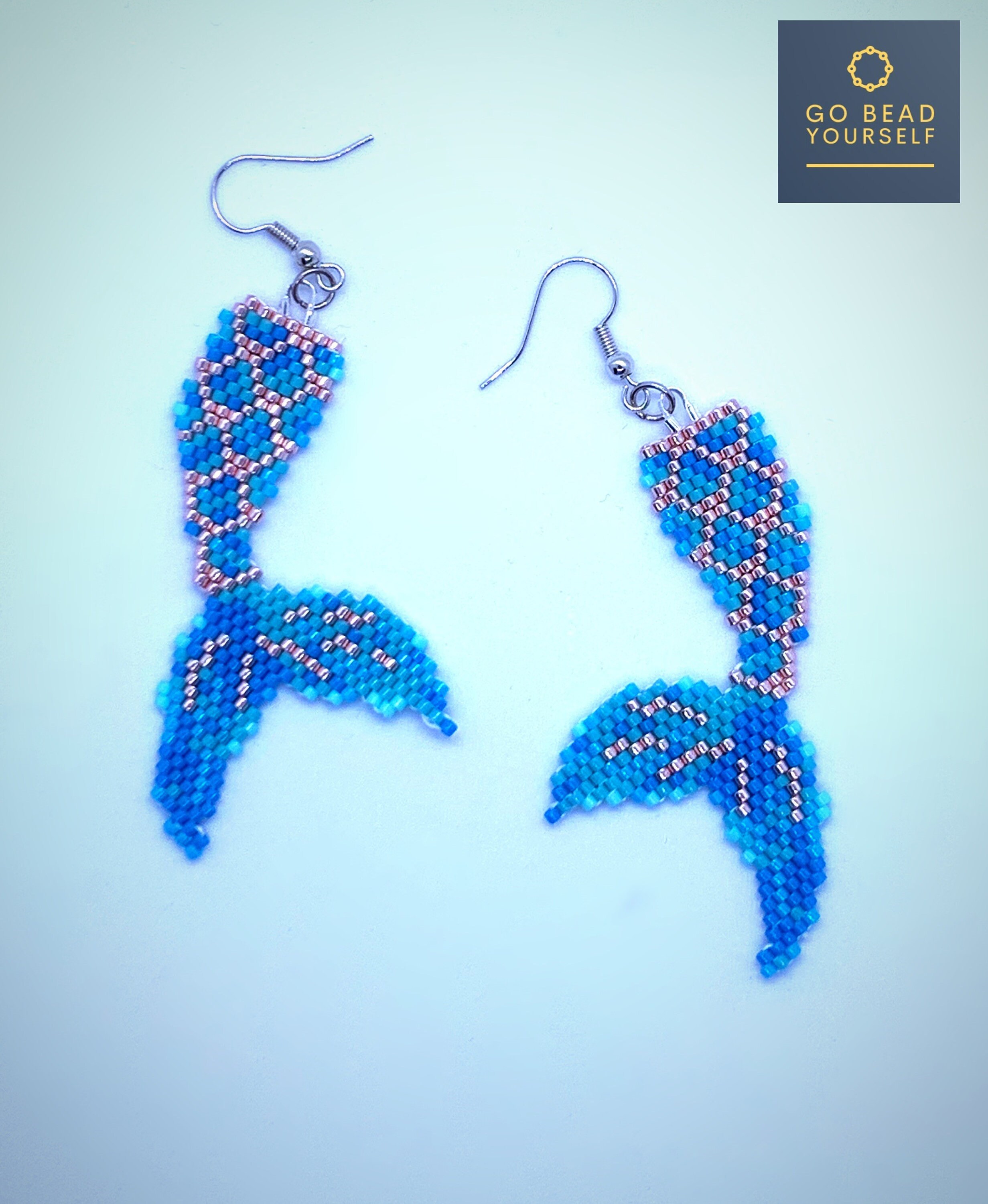 Mermaid Tail - Brick Stitch Earrings Pattern (not Physical Earrings) - Etsy