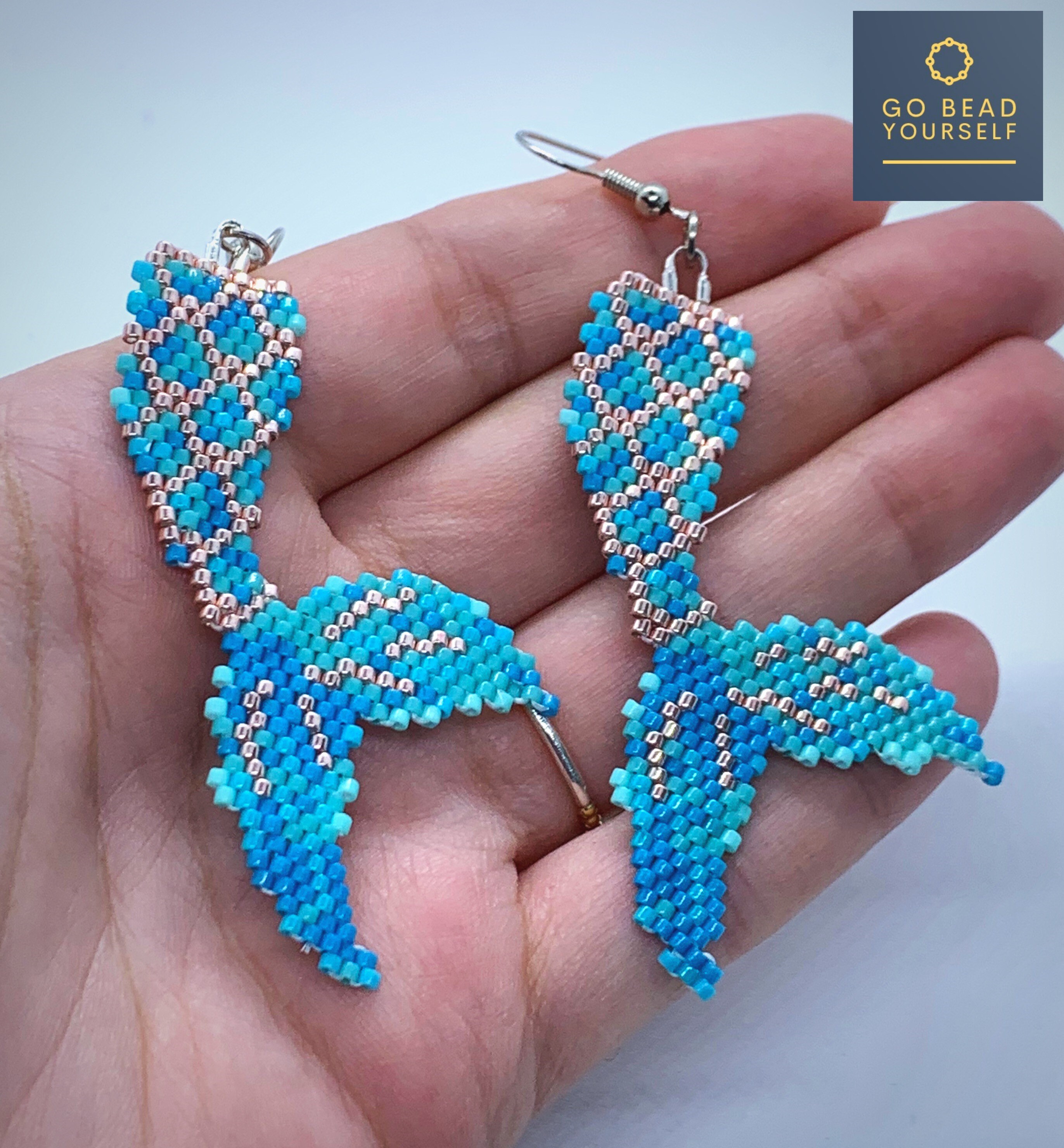 Mermaid Tail - Brick Stitch Earrings Pattern (not Physical Earrings ...