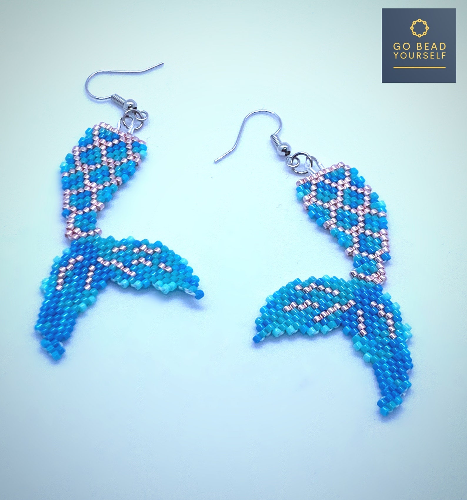 Mermaid Tail - Brick Stitch Earrings Pattern (not Physical Earrings) - Etsy