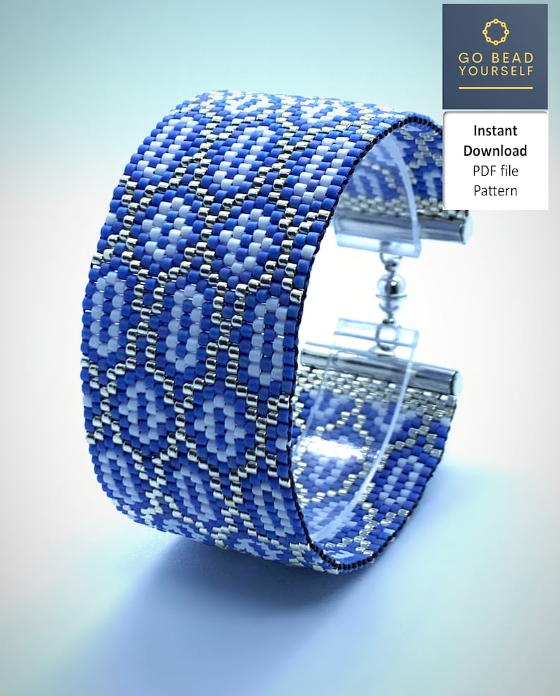 Moroccan Trellis Odd Count Peyote Stitch Bracelet Pattern - Etsy