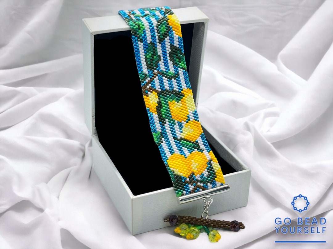 Lemonade - Even Count Peyote Stitch Bracelet Pattern (not a Physical ...