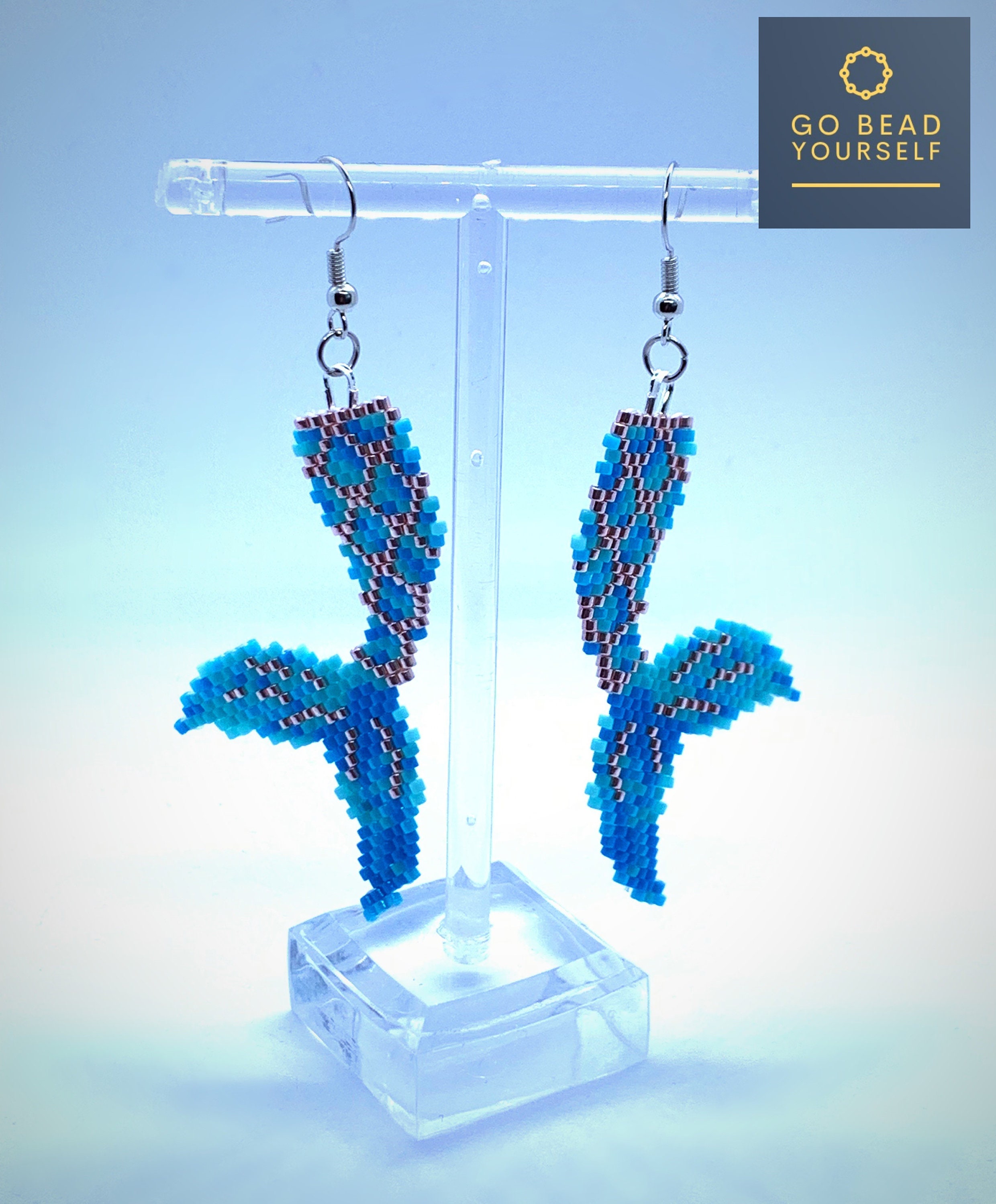 Mermaid Tail - Brick Stitch Earrings Pattern (not Physical Earrings) - Etsy