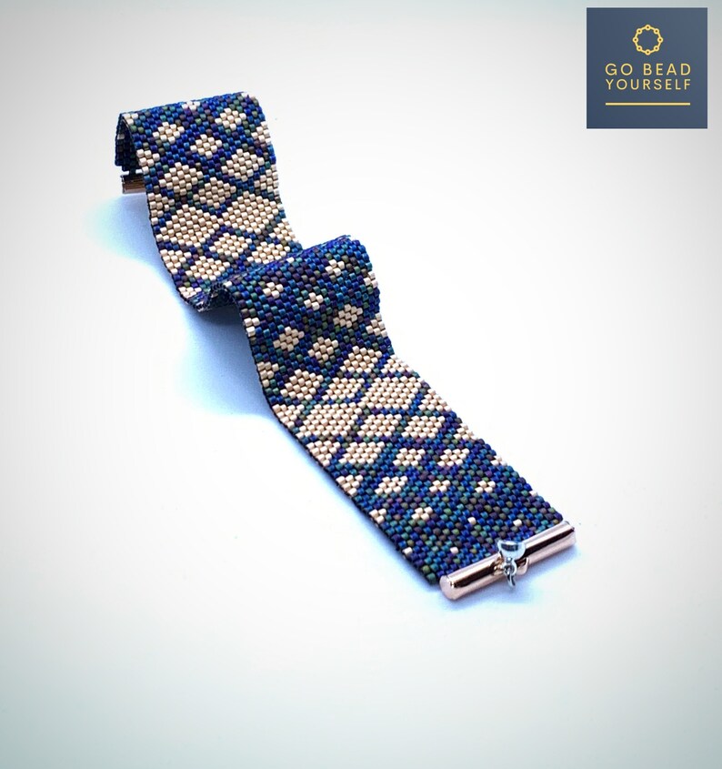 Dissolving Diamonds Odd Count Peyote Stitch Bracelet Pattern - Etsy