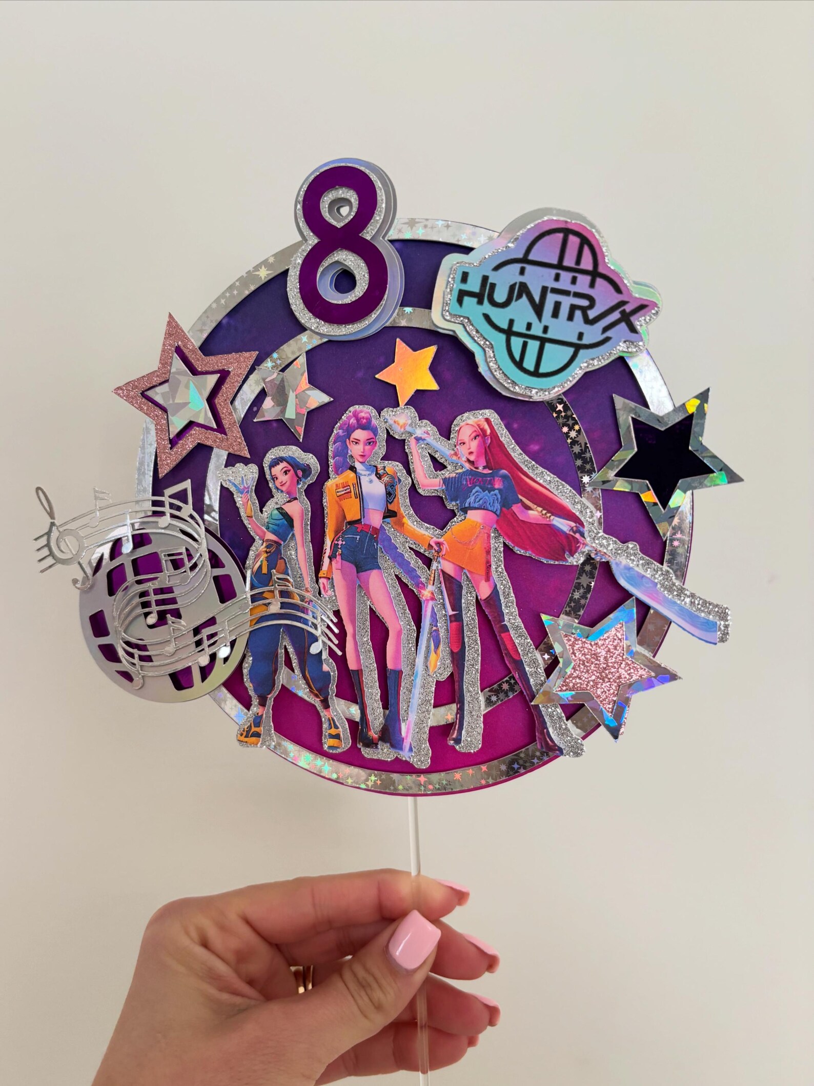 Kpop Demon Hunters Theme Cake Topper - Etsy UK