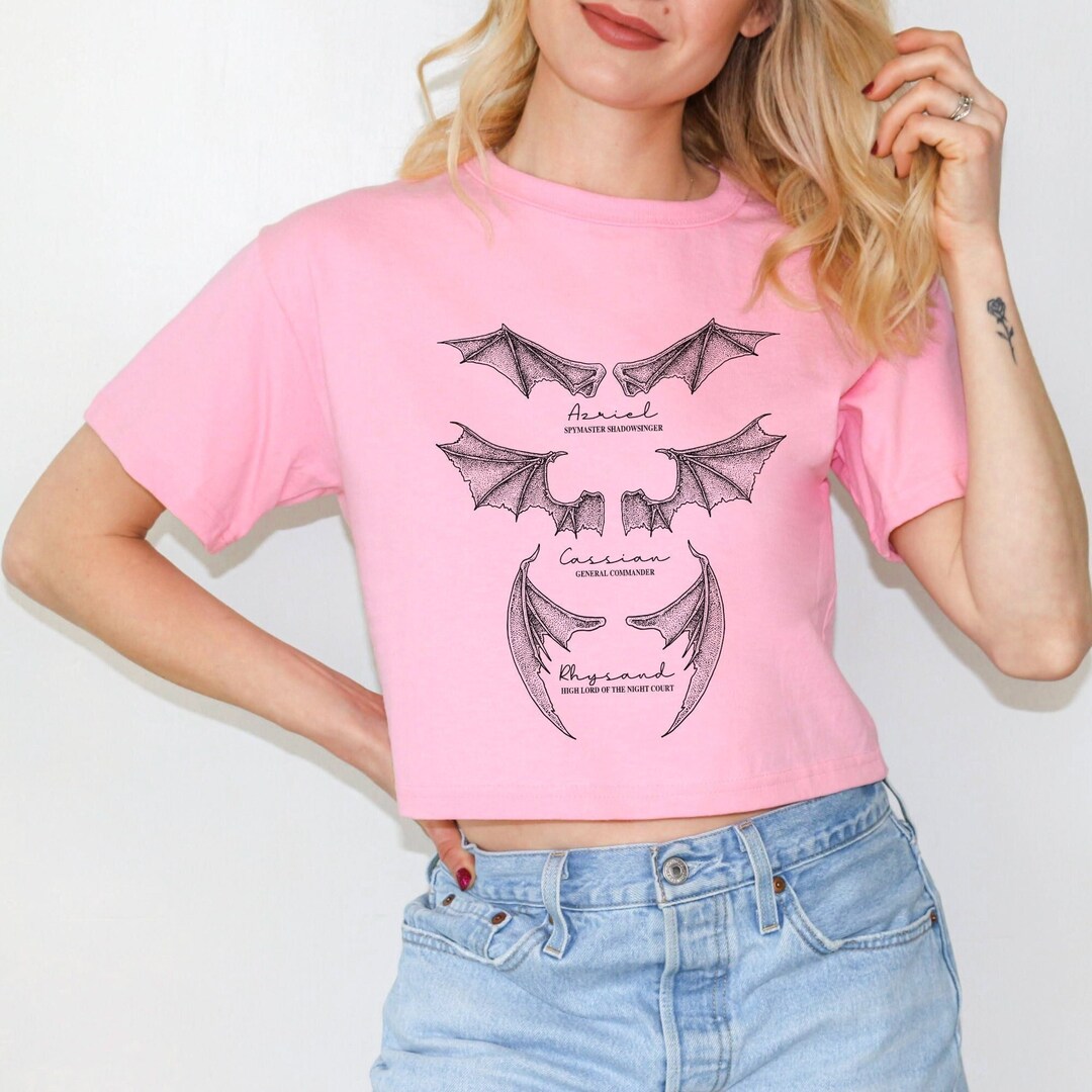 ACOTAR Crop Top, Rhysand Shirt, Velaris Tshirt, Acotar Apparel, SJM ...