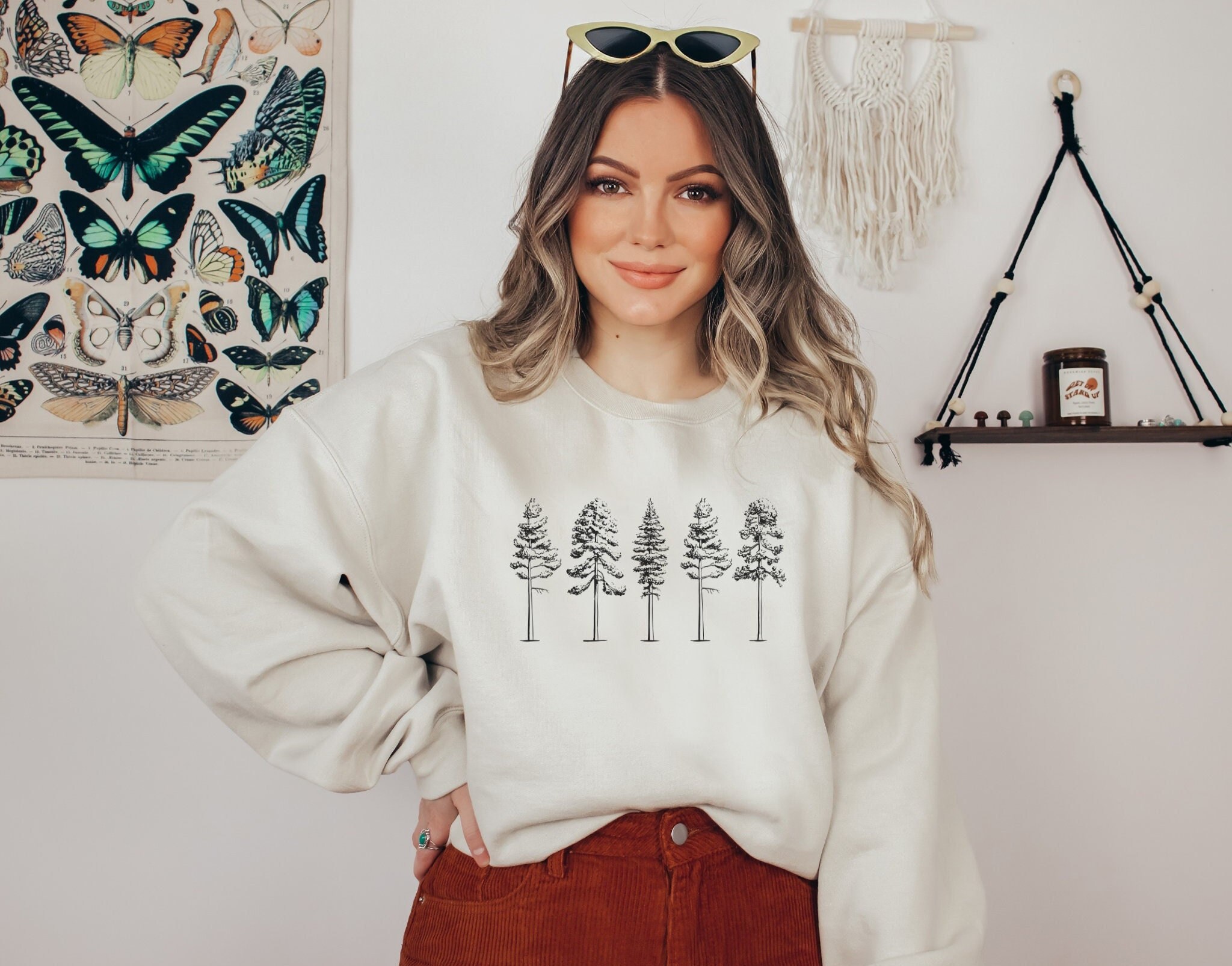 Pine Tree Sweatshirt Evergreen Trees Forest Sweatshirt - Etsy Pine Tree Sweatshirt Evergreen Trees Forest Sweatshirt - Etsy