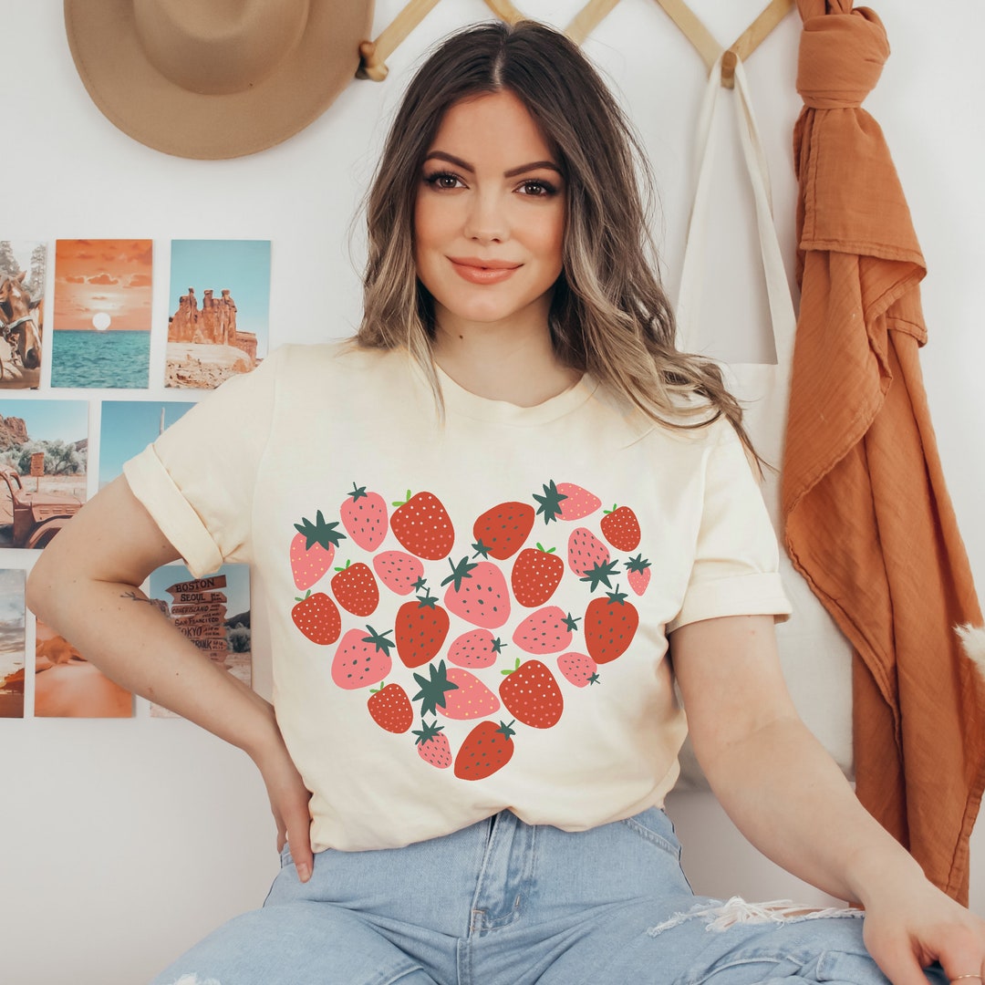 Camisa de fresa Ropa de fresa Top de fresa Camisa de - Etsy España