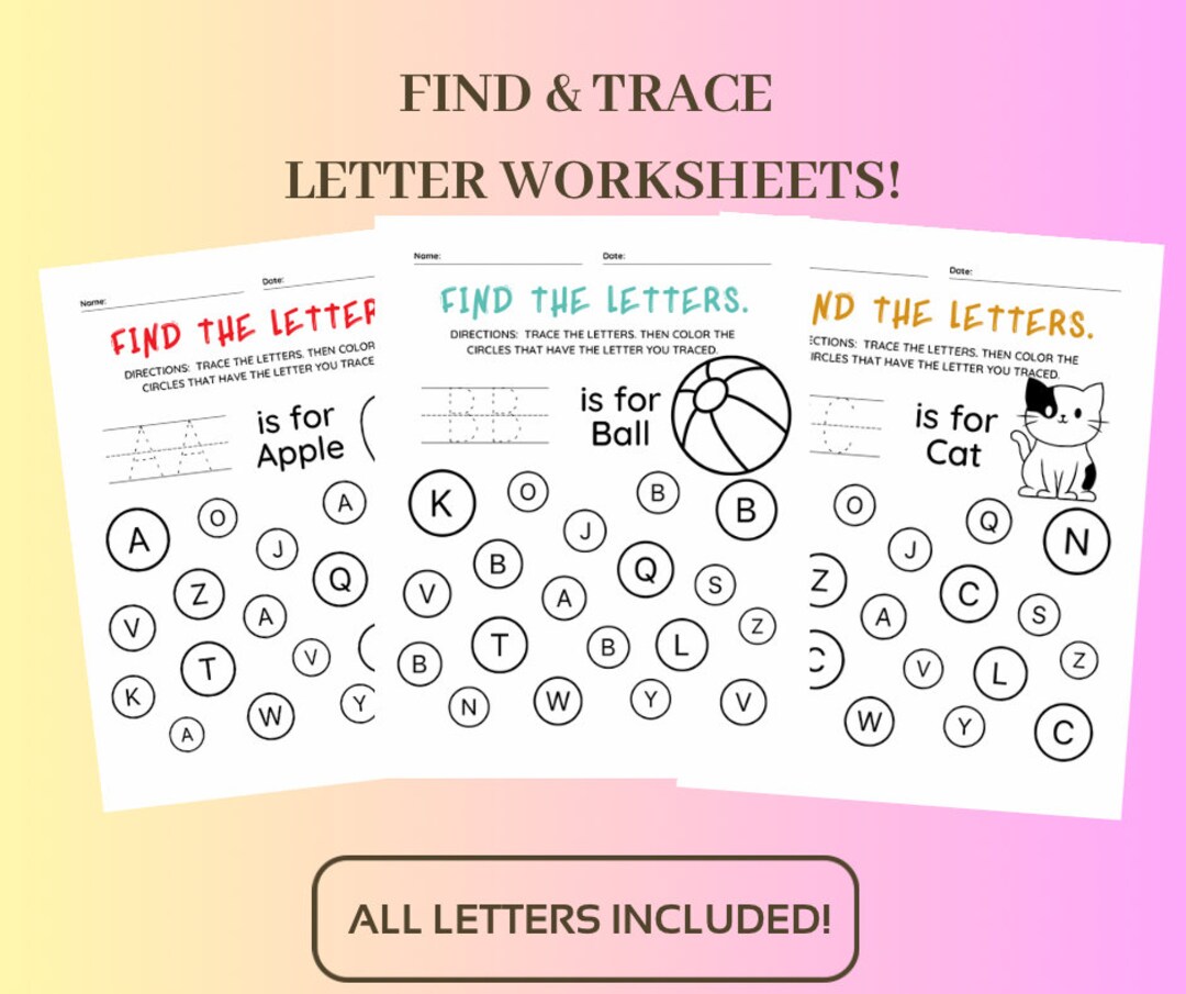 Hojas de trabajo del alfabeto Imprimible Rastreo Coloración Educación ...