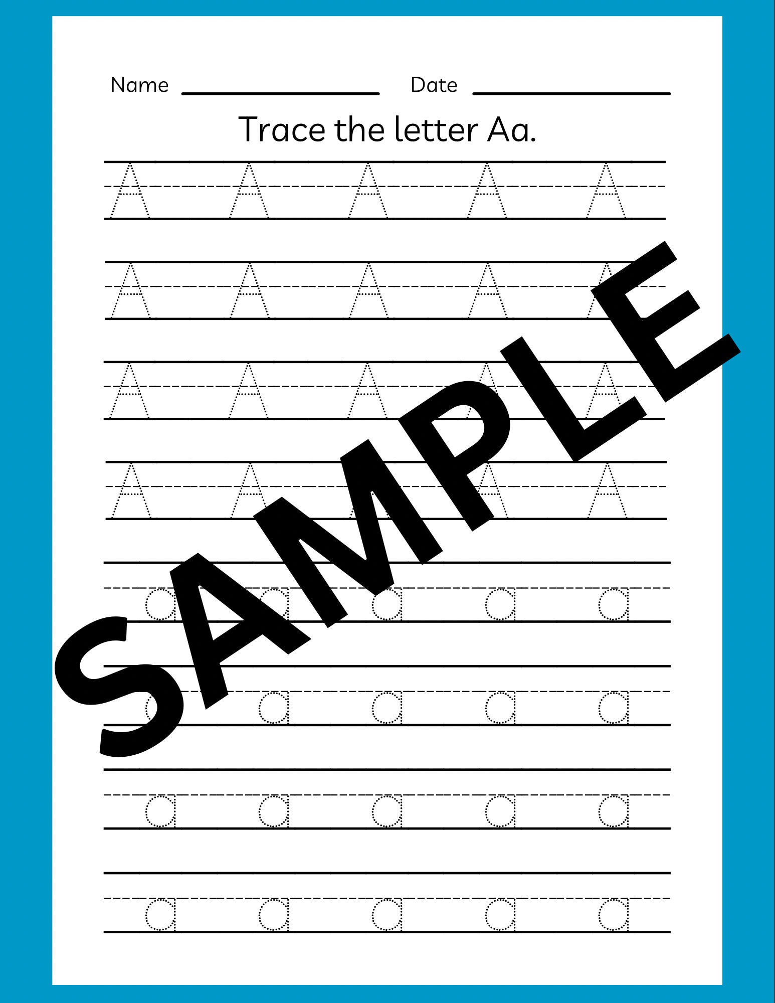 Alphabet Worksheets Printable Tracing Coloring Homeschool - Etsy