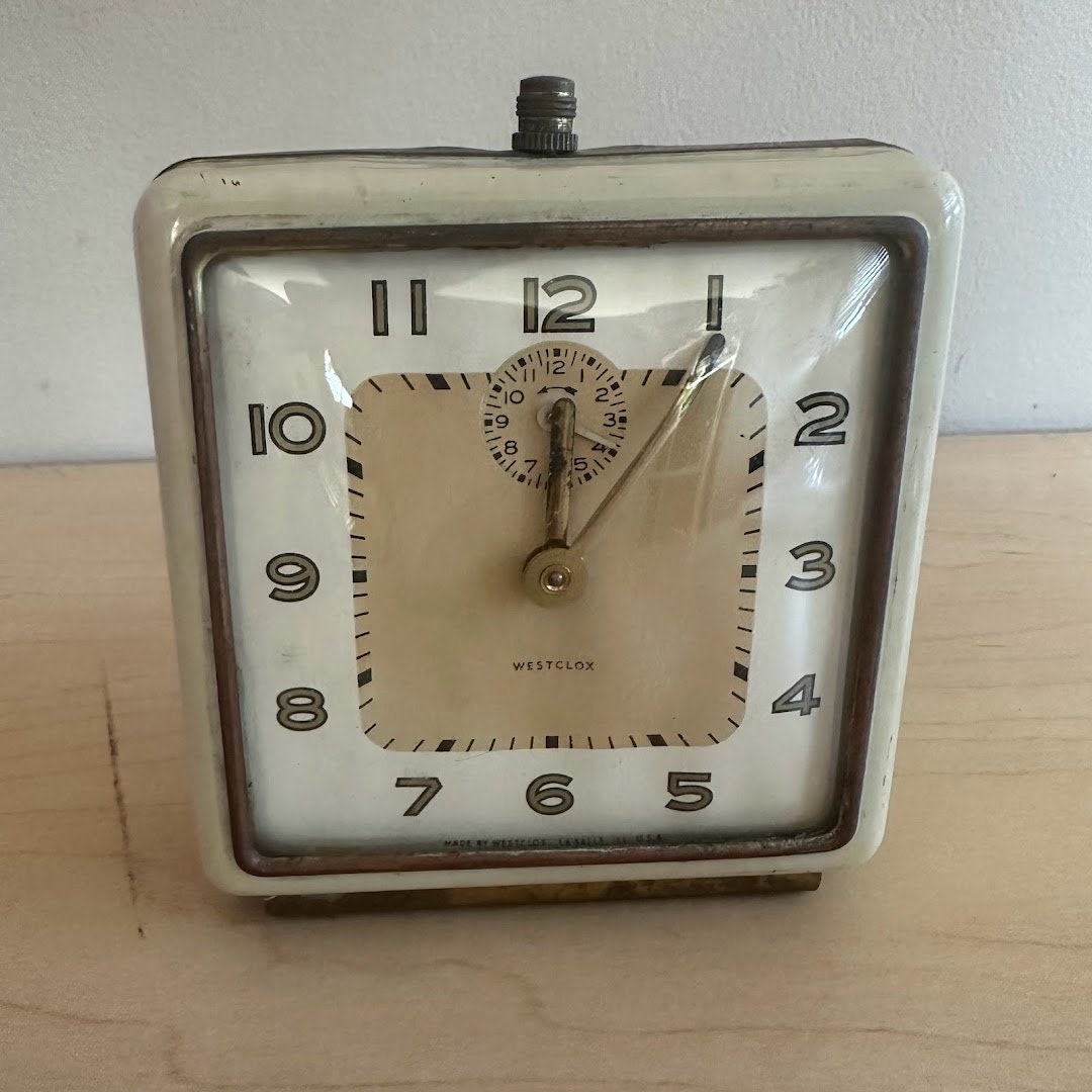 Vintage Westclox Desktop Alarm Clock Square Prop - Etsy