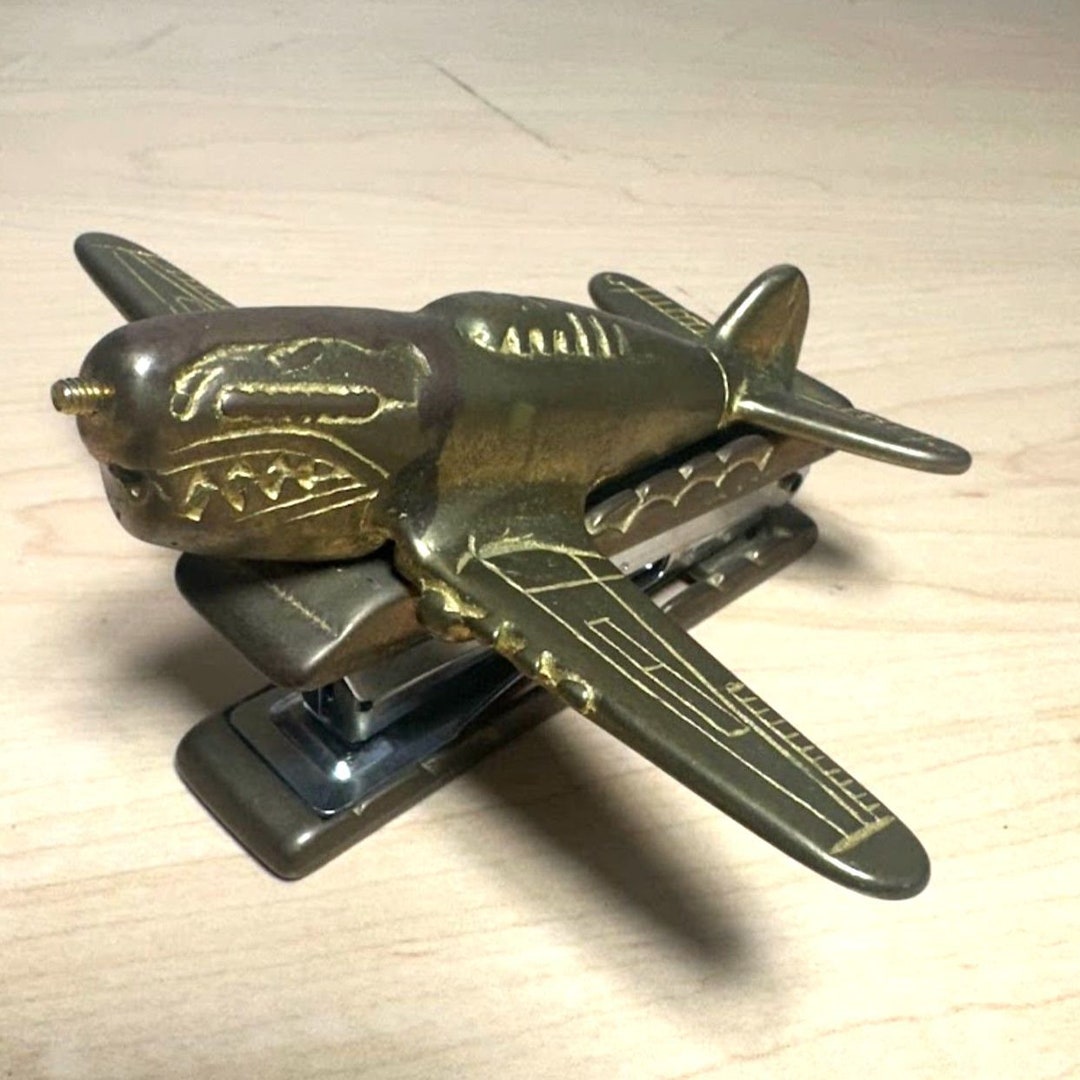 Vintage Ww2-era Brass Flying Tiger Desk Stapler MSR Taiwan - Etsy