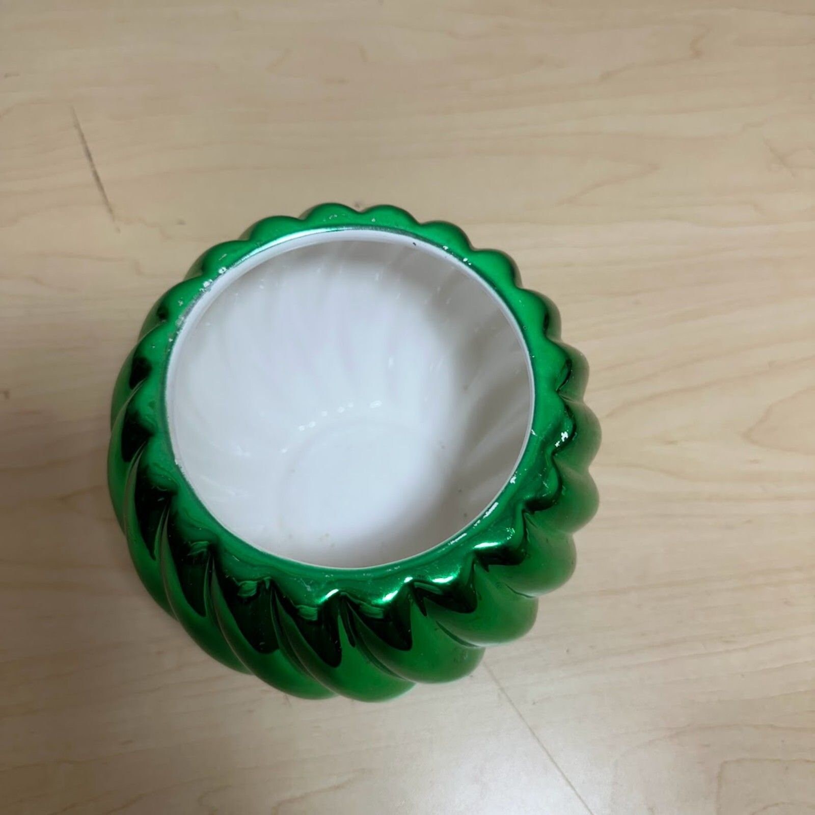 Teleflora Christmas/holiday Ceramic Ornament Ball Lidded Planter Jar ...