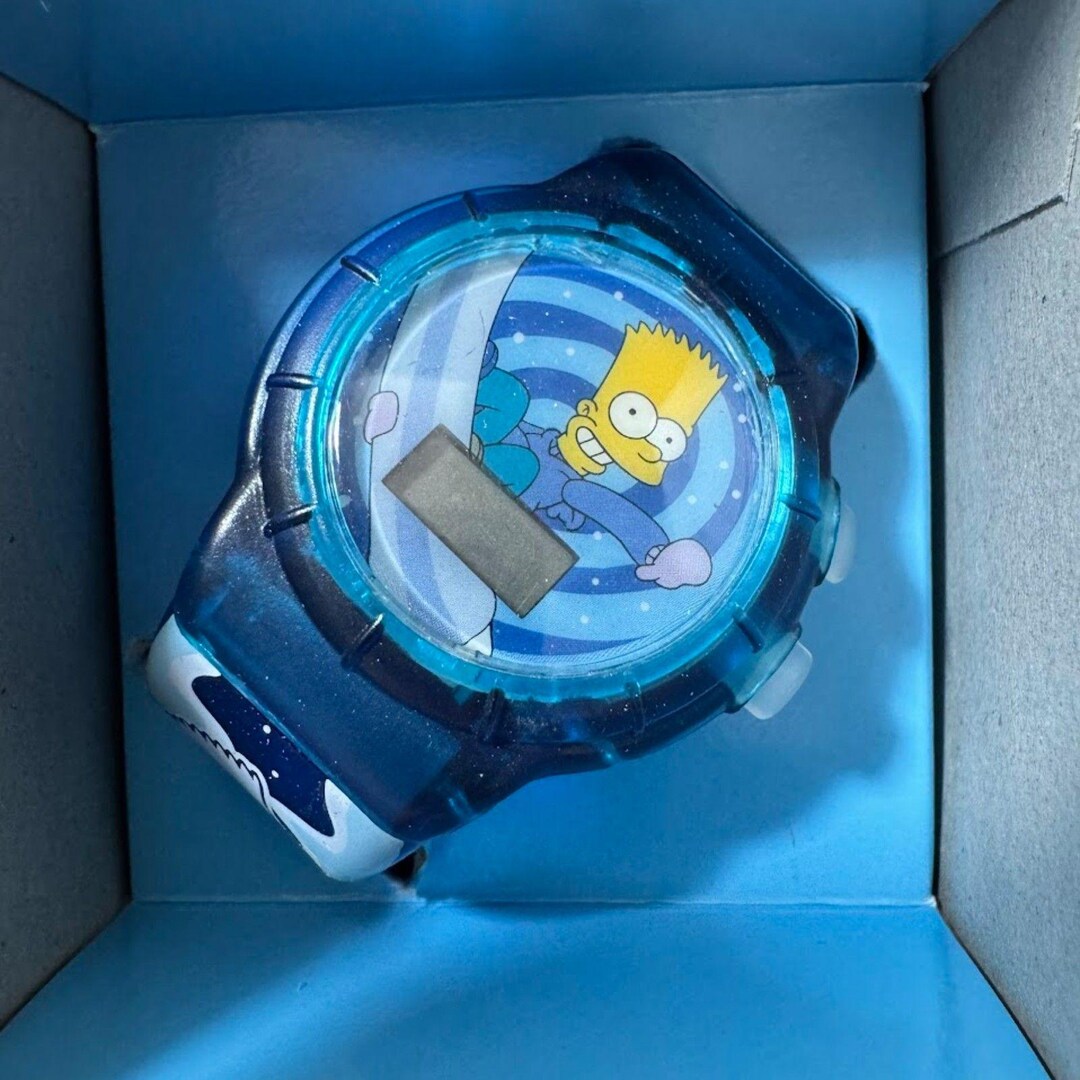 Simpsons Bart Cool Your Jets Man Digital Watch 2002 Burger King NOT ...