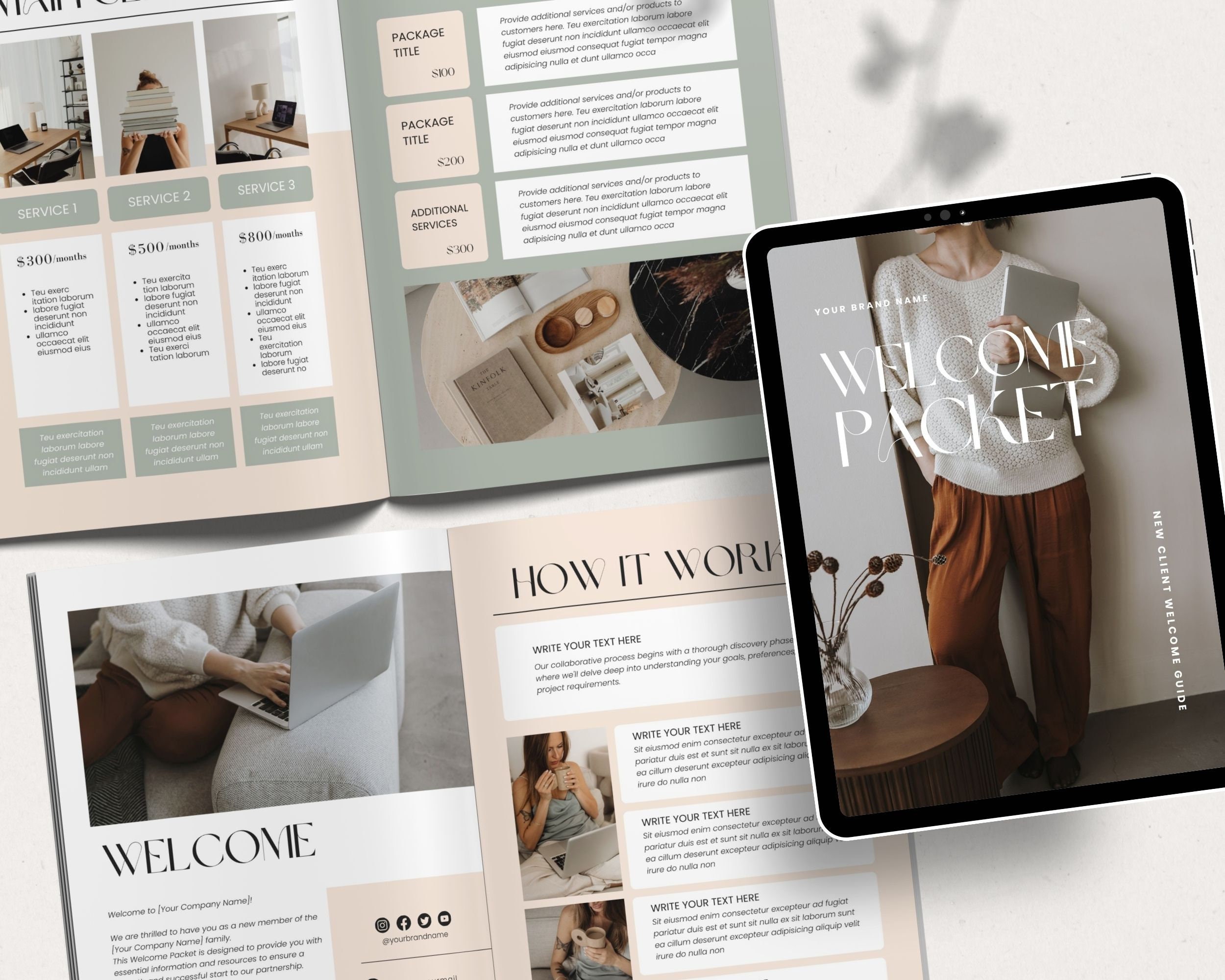 Virtual Assistant Portfolio Template. New Client Welcome Packet Canva ...