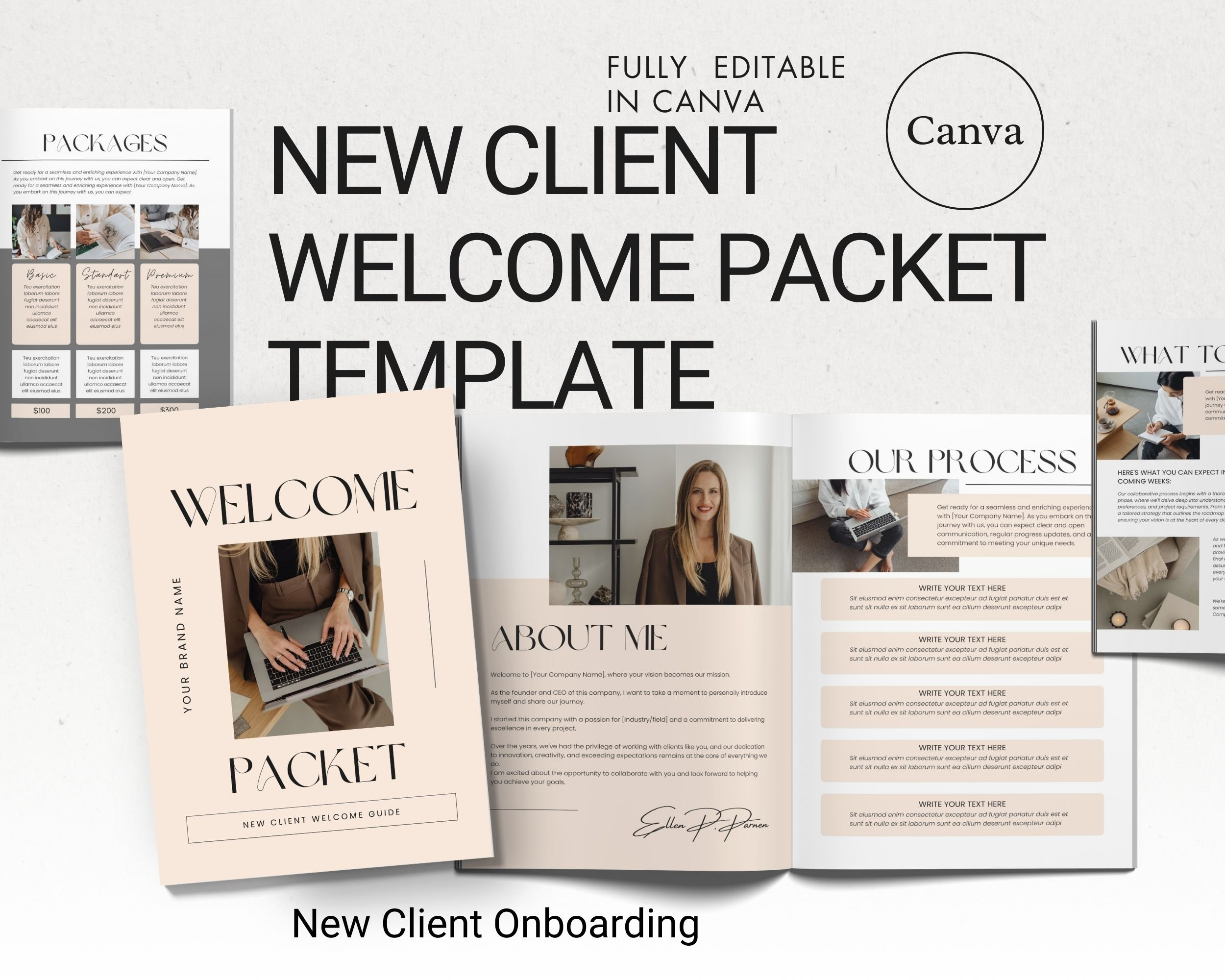 Virtual Assistant Welcome Packet Template. New Client Onboarding Guide ...