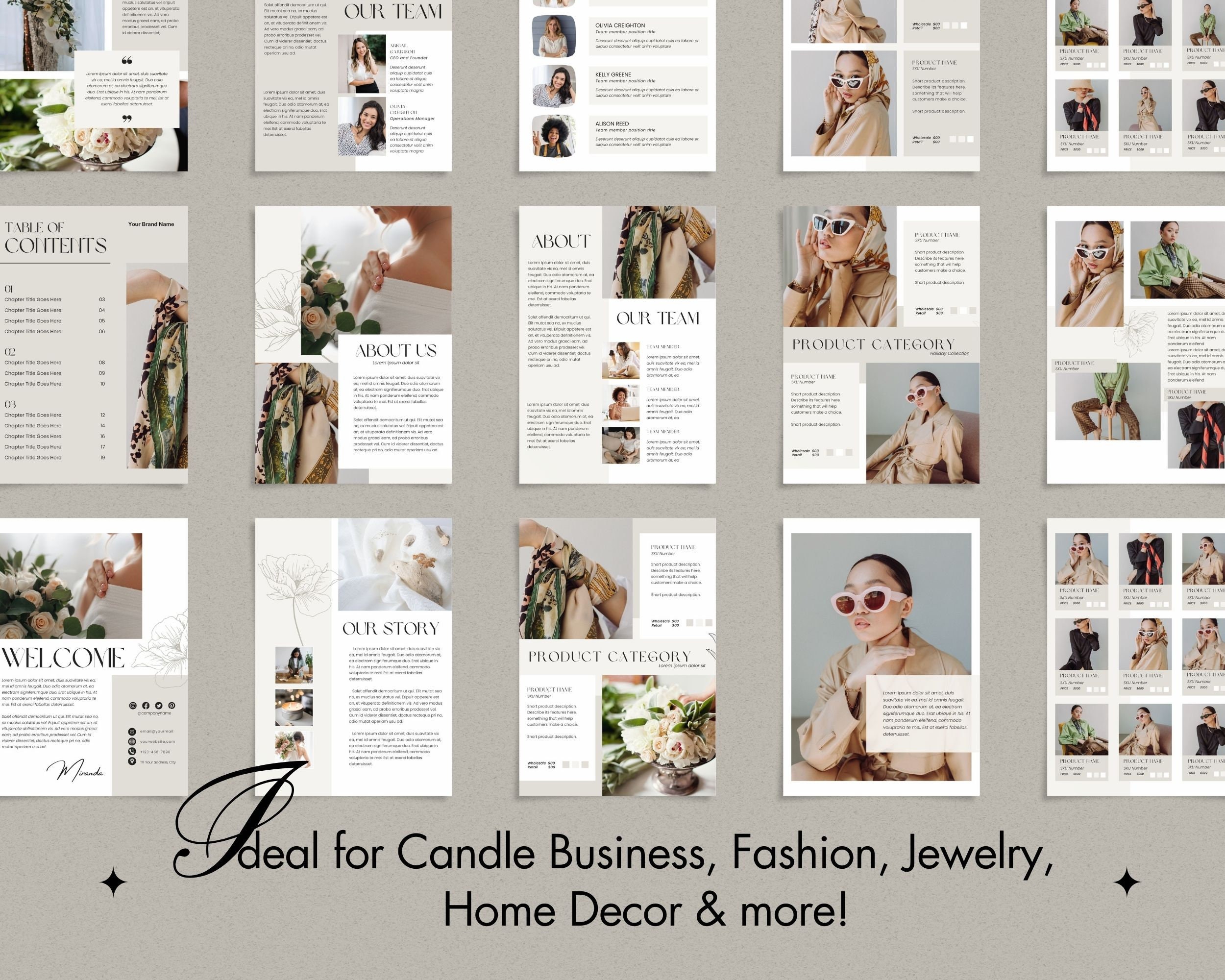 Catalog Template Canva. Product Catalogue. Wholesale Catalog Canva ...