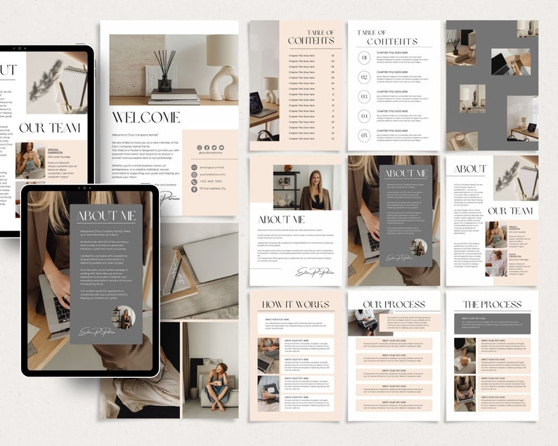 Virtual Assistant Welcome Packet Canva Template. New Client Onboarding ...