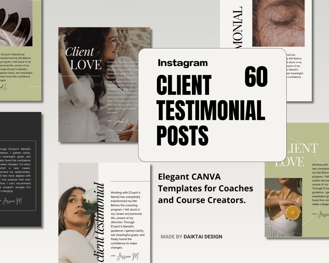 Coaching Instagram Posts. Course Creator Marketing. Canva Testimonial ...