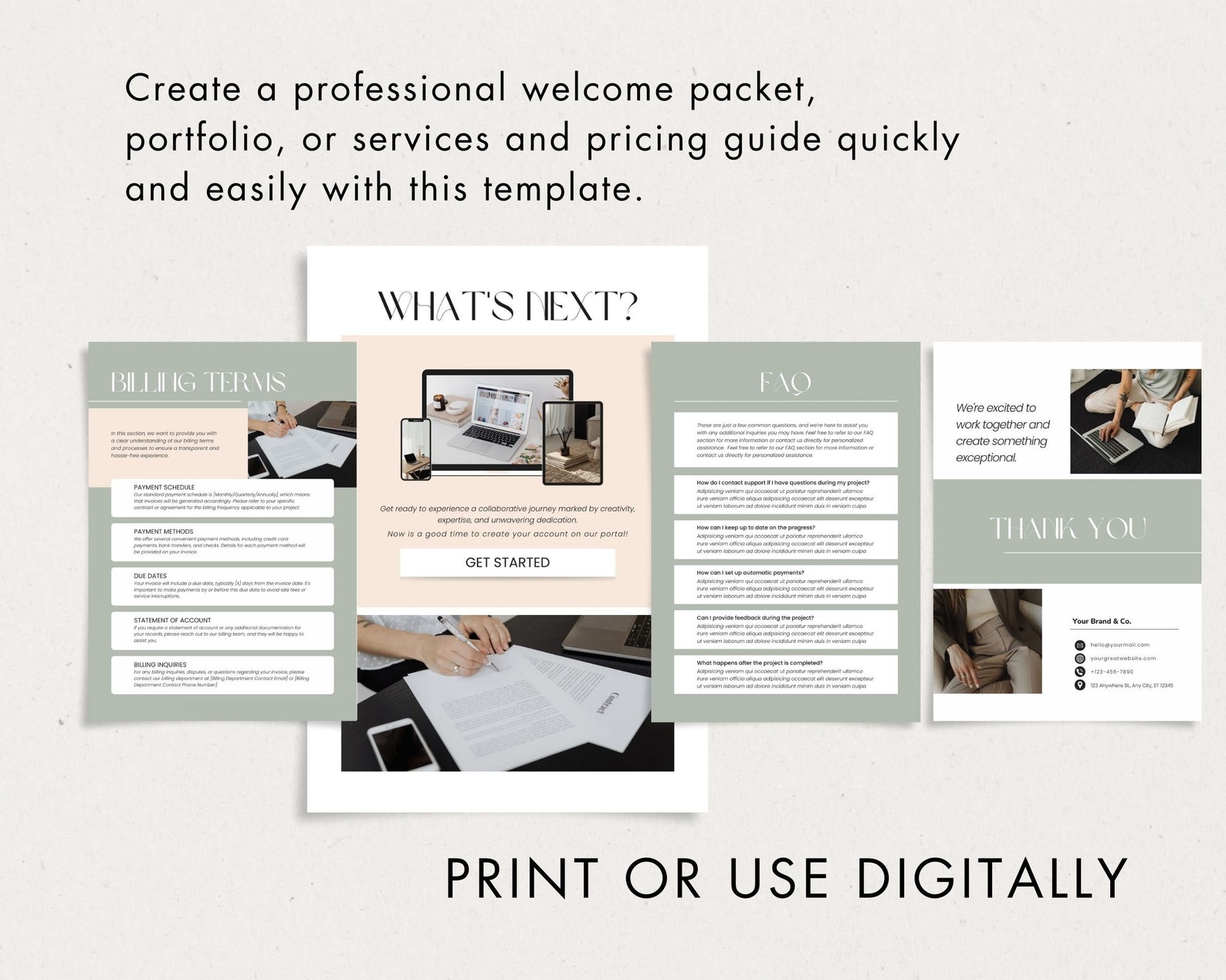 Virtual Assistant Proposal Canva Template. Freelancer Services and ...