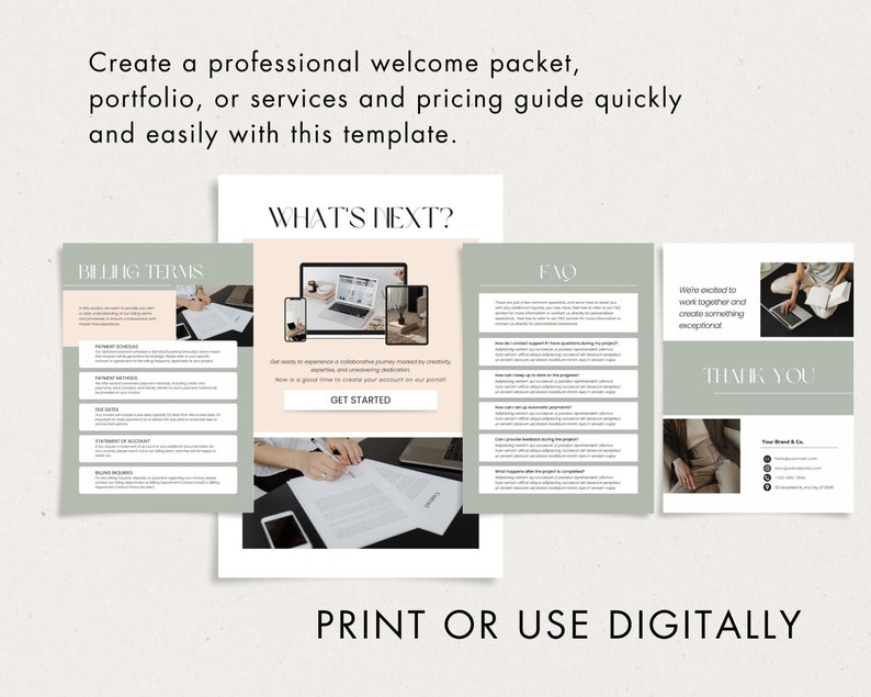 Virtual Assistant Proposal Canva Template. Freelancer Services and ...