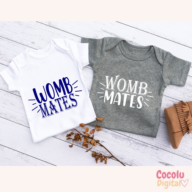 Womb Mates Svg, Twin Svg, Twins Gift, Baby Shower Svg, New Born Svg ...