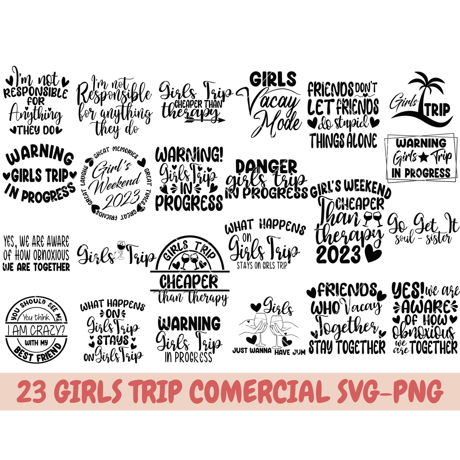 Girls Weekend Svg, Girls Trip Shirts Svg, Girls Trip Svg Bundle ...