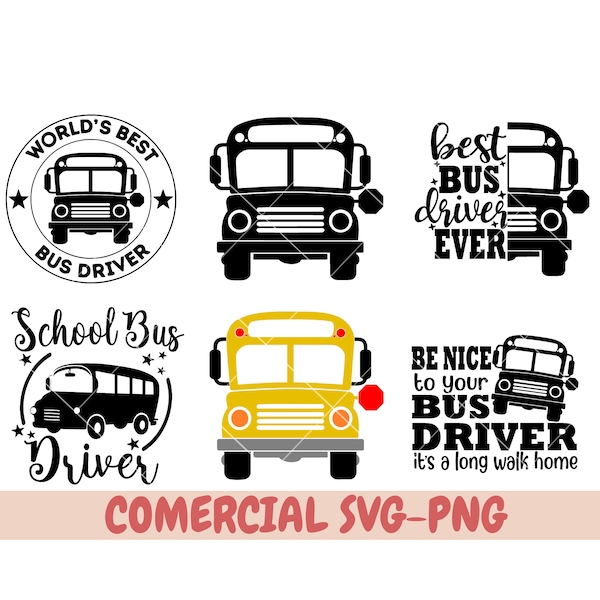 Bus Driver Svg - Etsy