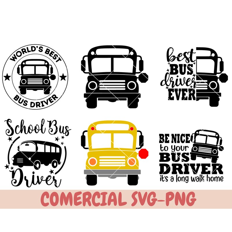 Bus Driver Svg - Etsy