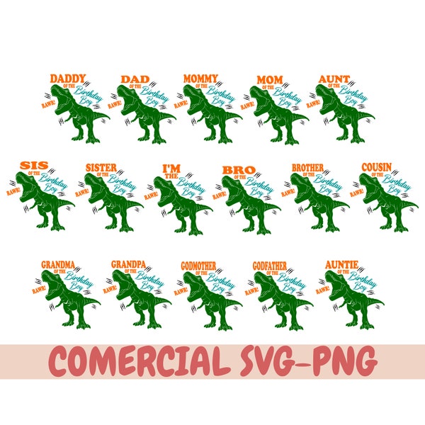 Family Saurus Svg - Etsy